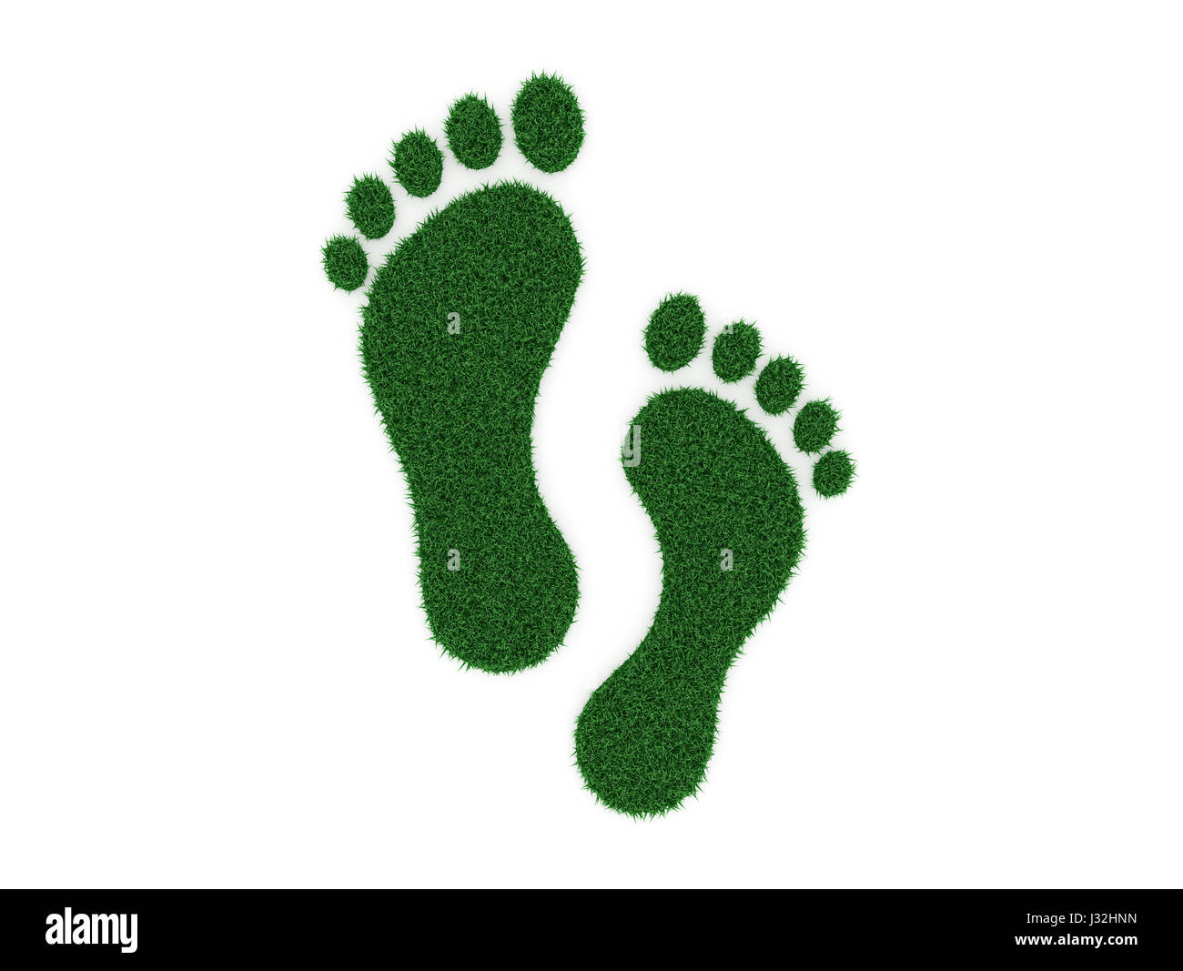 Foot print - 3D Rendered Image Stock Photo - Alamy