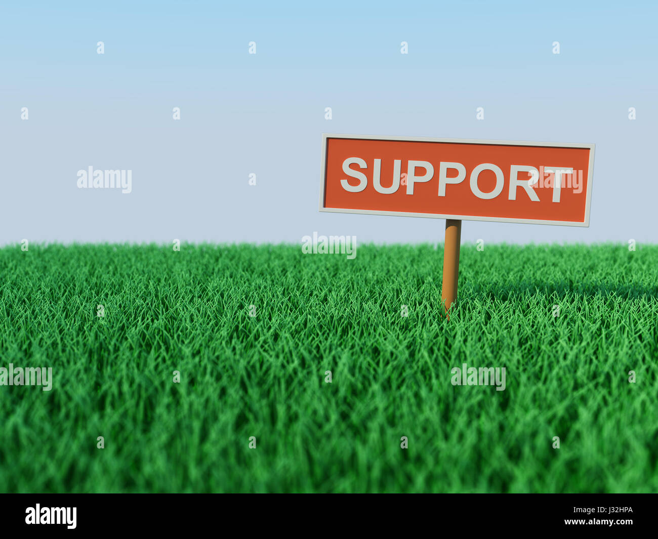 Support concept - 3D Rendered Image Stock Photo - Alamy