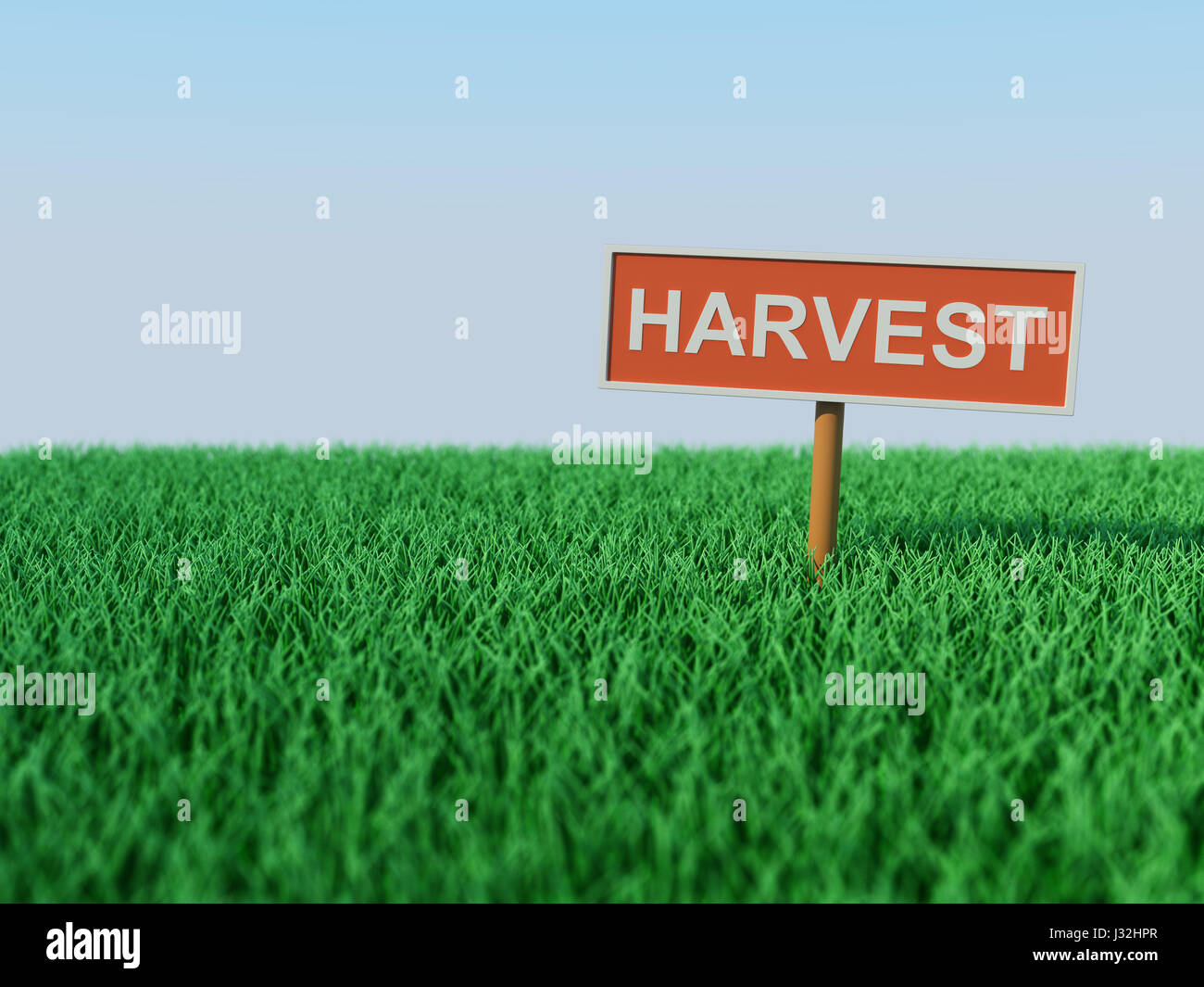 Harvest Concept - 3D Rendered Image Stock Photo - Alamy