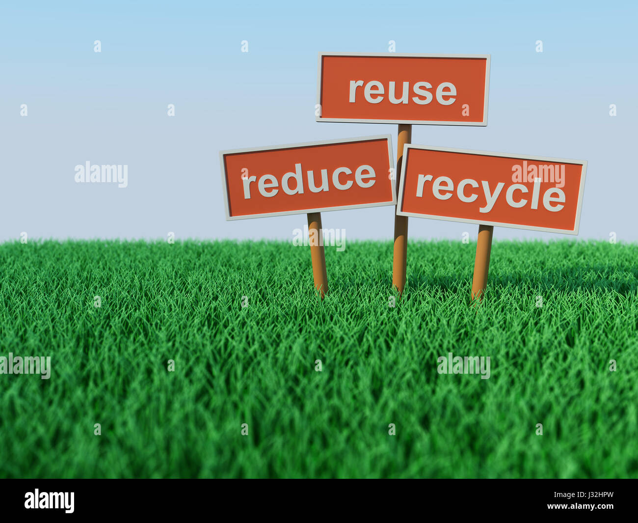 Go Green Concept - 3d Rendered Image Stock Photo - Alamy