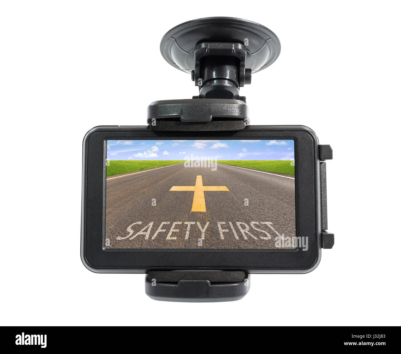 Road map on automobile dashboard hi-res stock photography and images ...