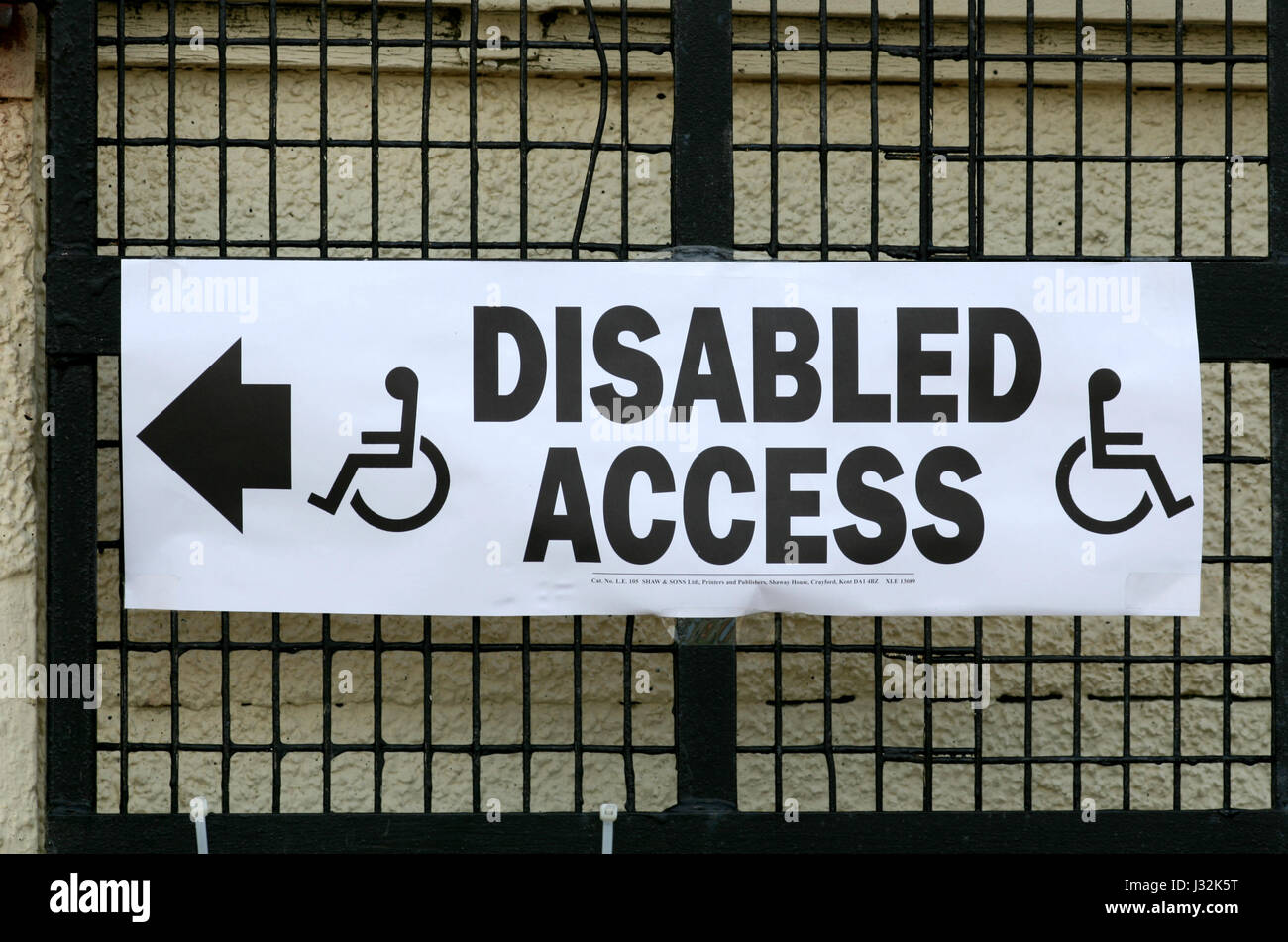 Polling Station sign, Village Pavillion, Tye Green, Cressing, Essex ...