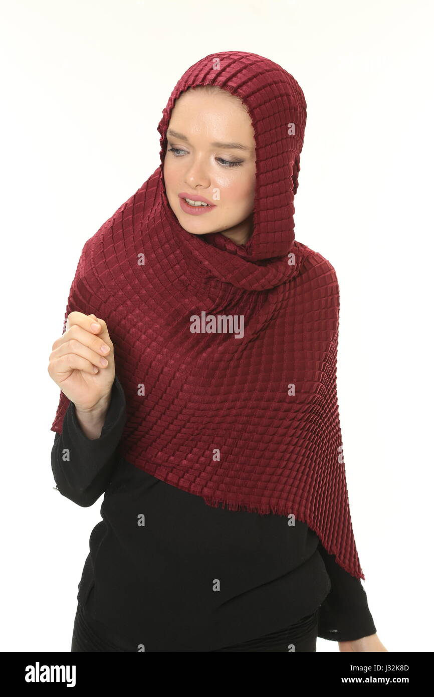 young muslim woman with scarf Stock Photo - Alamy