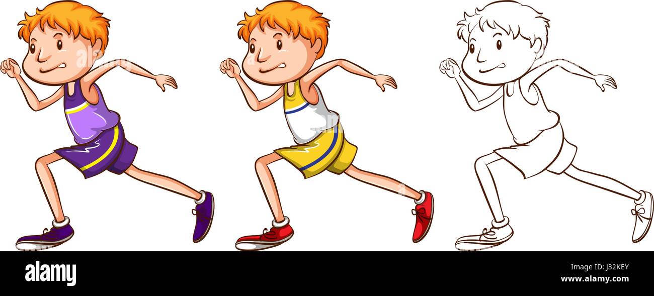 Runner illustration hi-res stock photography and images - Alamy