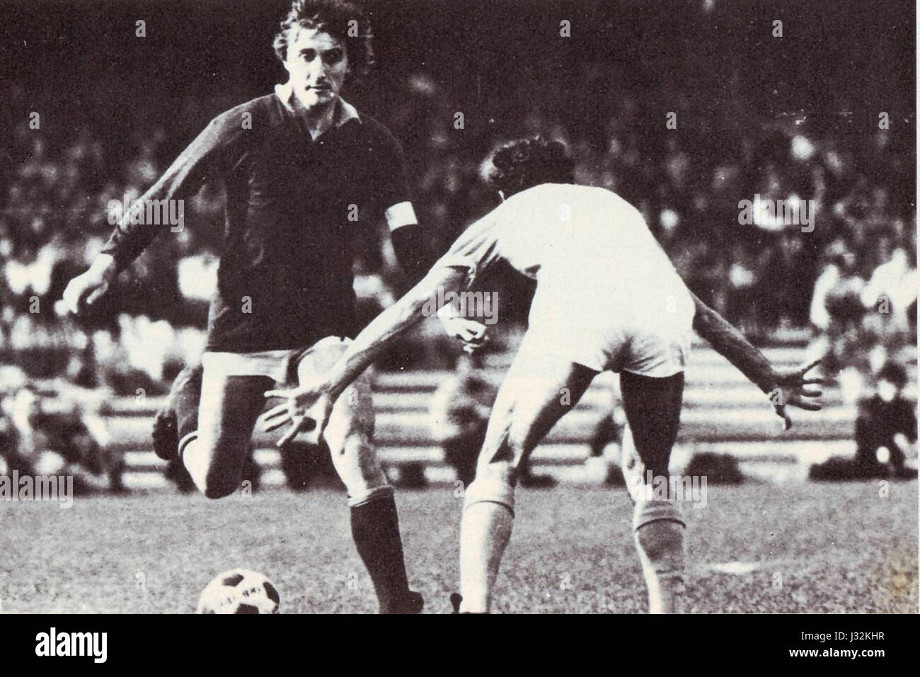 This image captures the historic football match between Calcio Franco ...