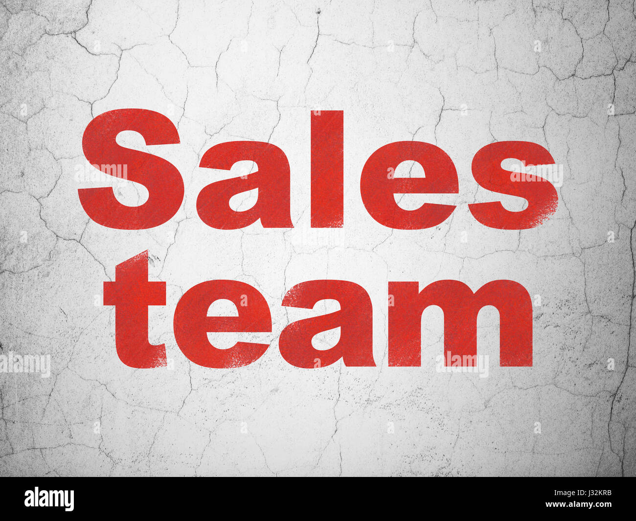 Advertising concept: Sales Team on wall background Stock Photo - Alamy