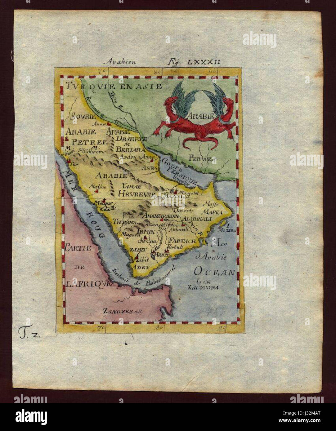 This 1719 map of Arabia offers insights into the geographic knowledge ...