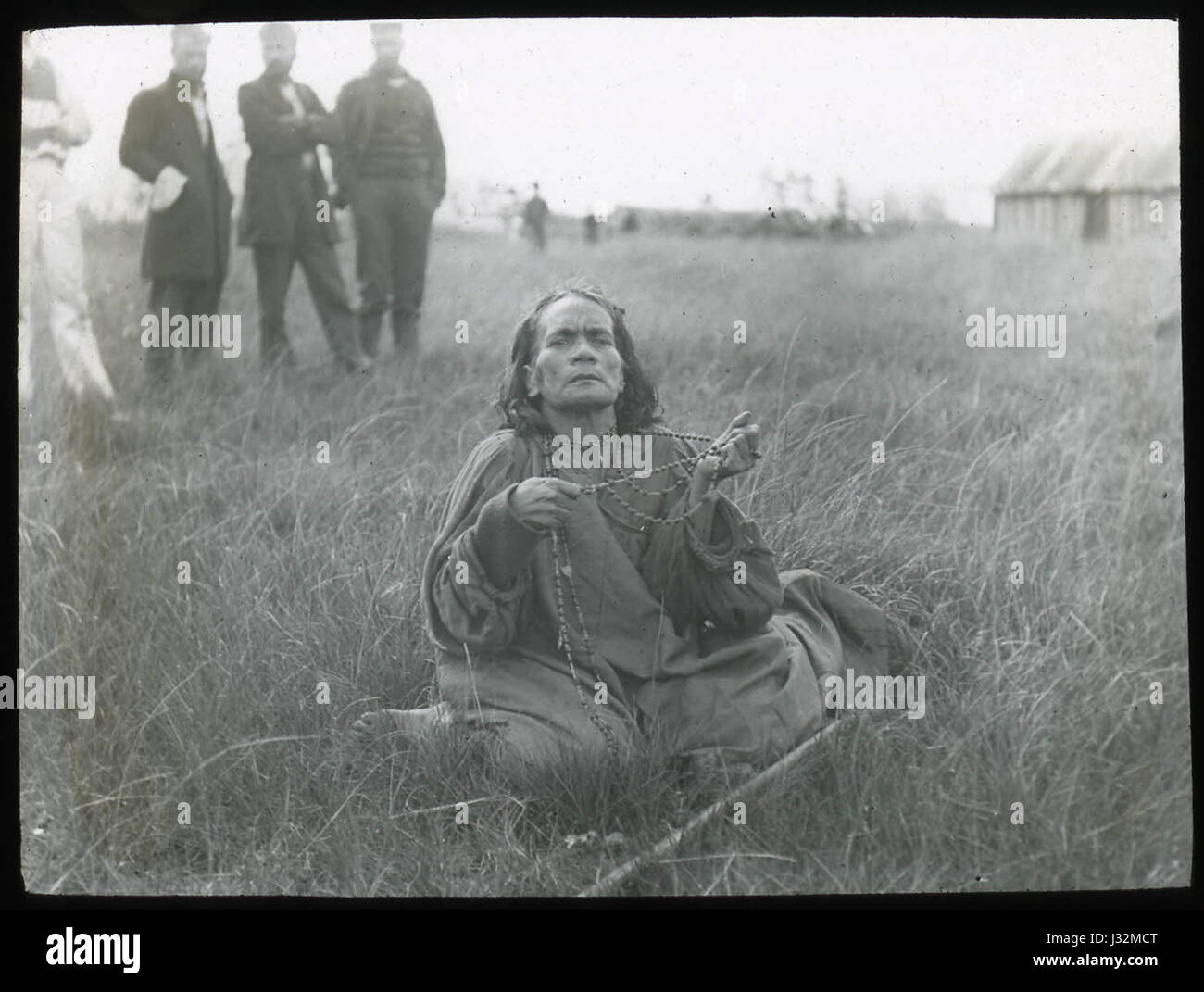 This image from the Mana Expedition shows the Angata with figures in ...