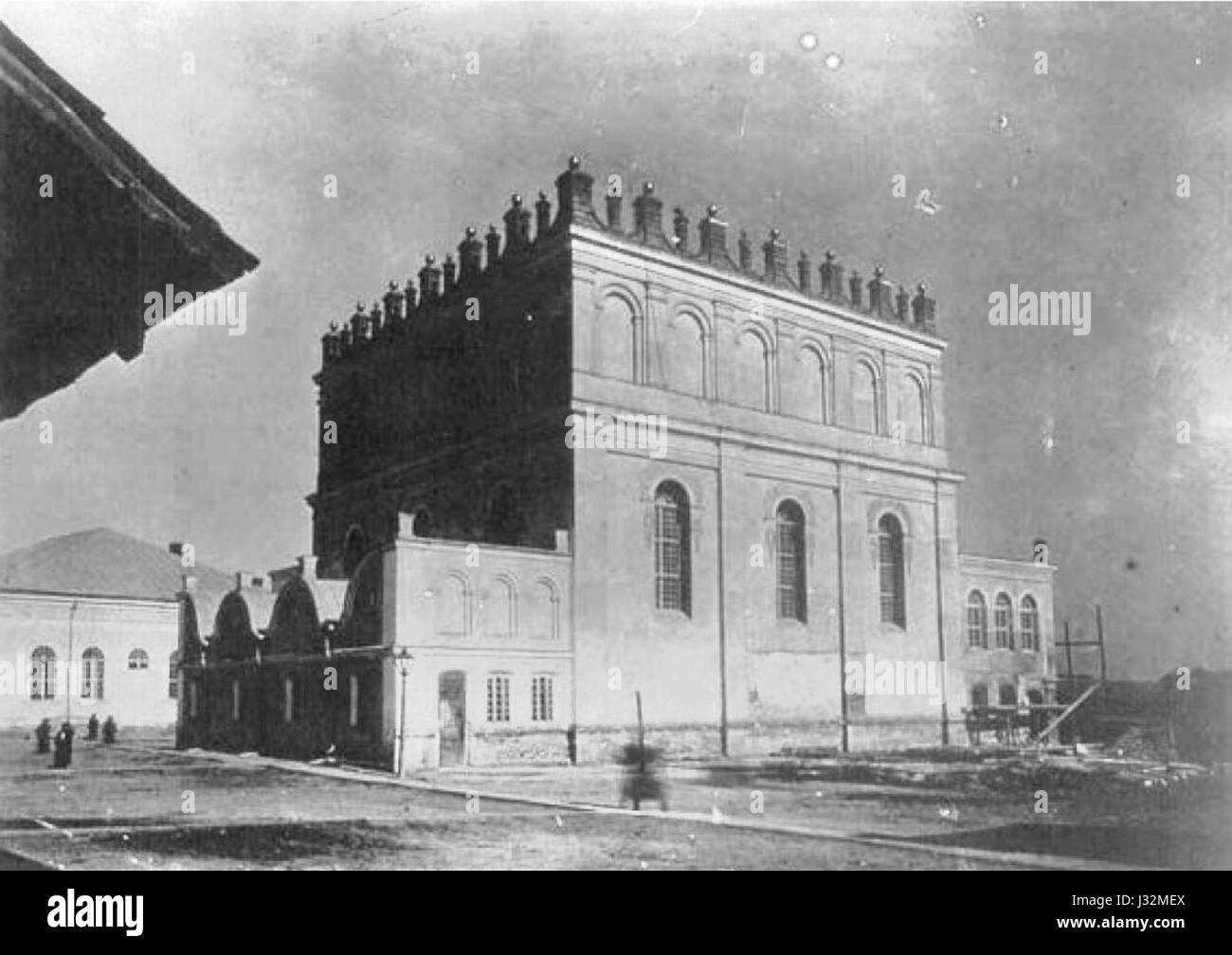 Belz,Great synagogue and Beit Midrash Stock Photo - Alamy