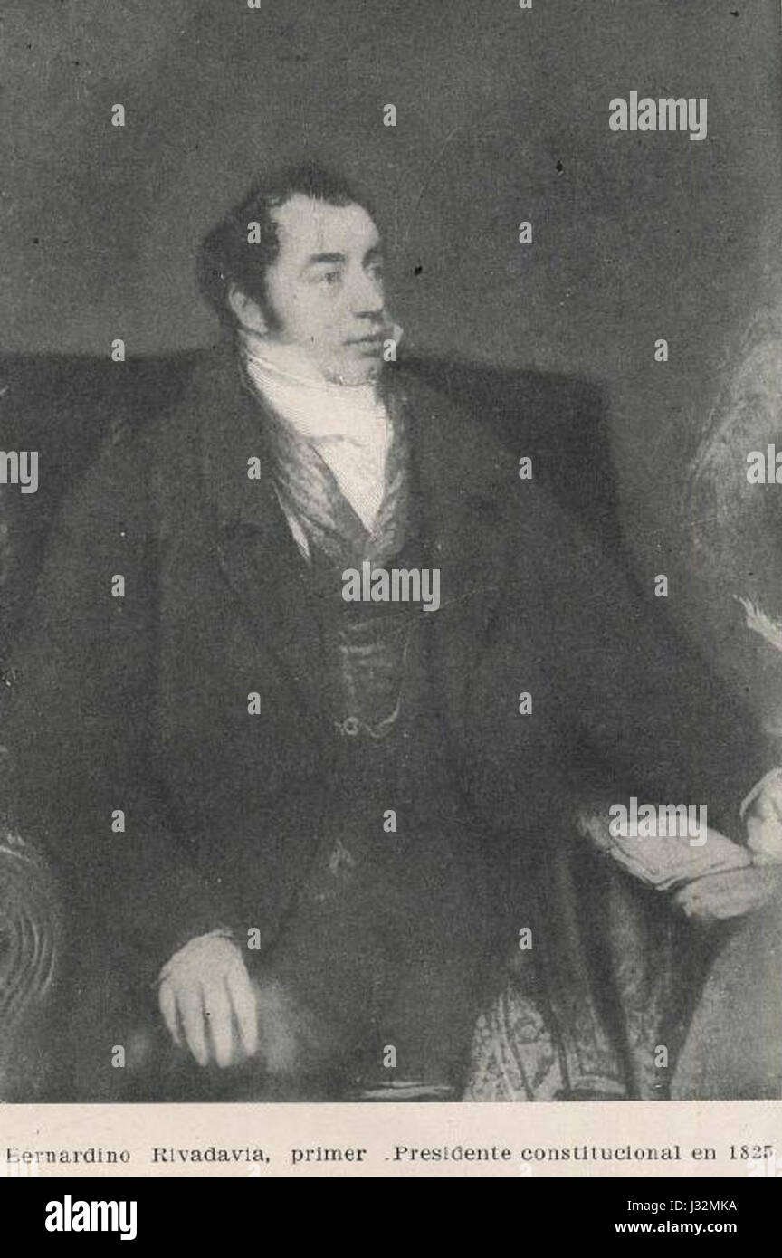 Bernardino Rivadavia - 1910 Stock Photo - Alamy