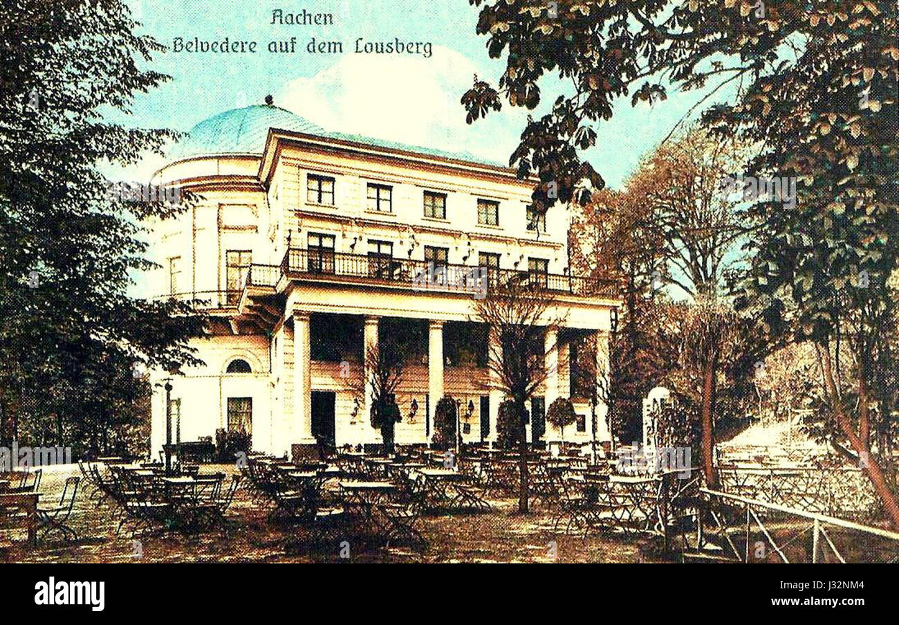 Belvedere - Lousberg um 1900 Stock Photo - Alamy
