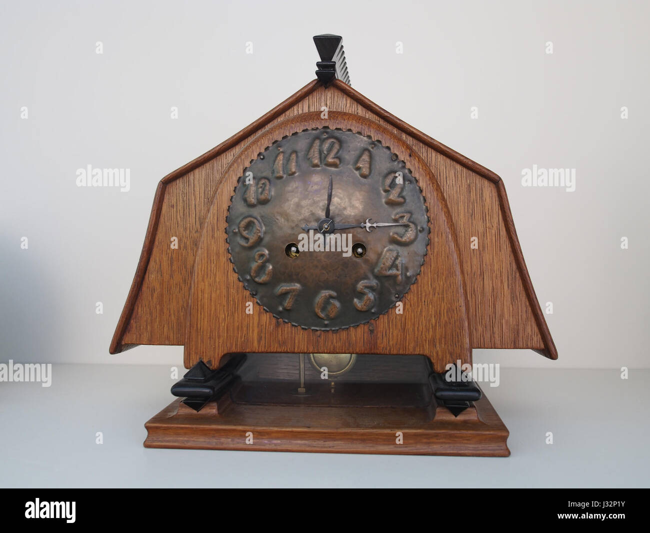 The image depicts the clock at Museum Het Schip, located in Amsterdam ...