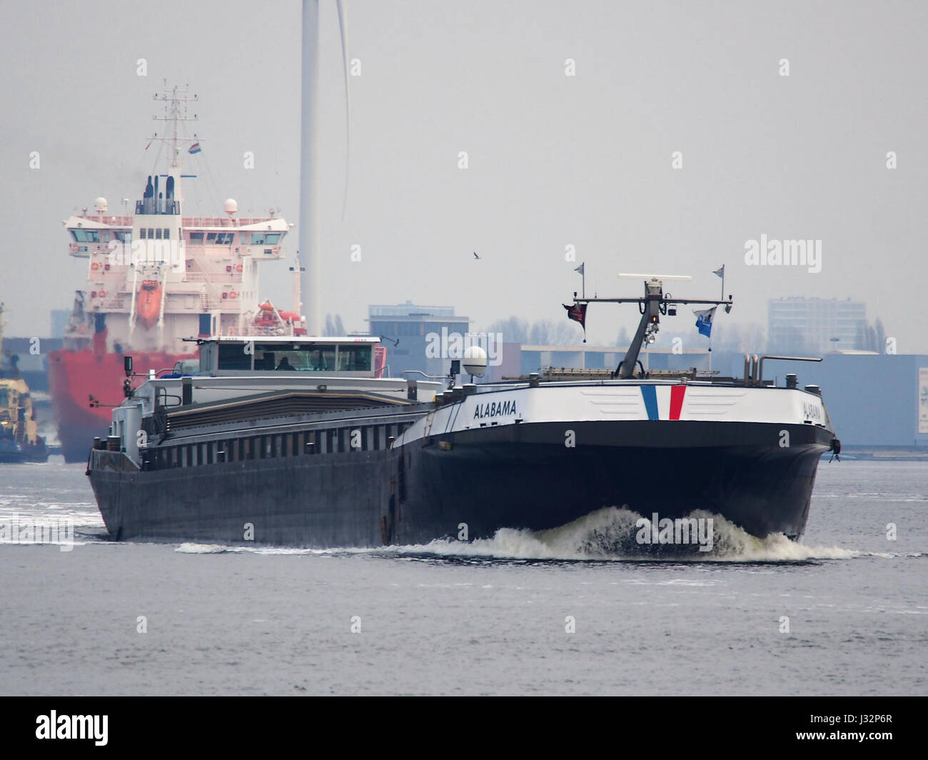The ship 'Alabama', built in 1996, is an oil tanker operating in the ...