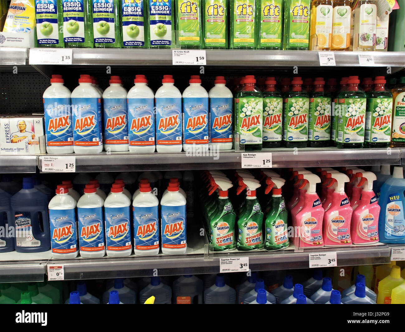This image showcases a floor cleaner at the Globus supermarket in ...