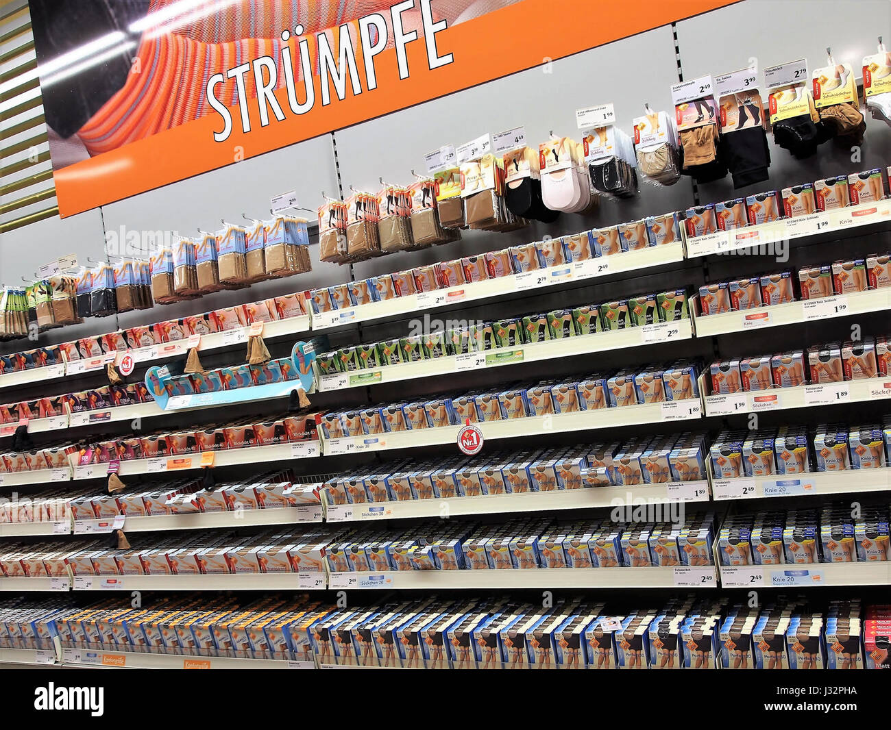 A photograph showing a department store in Saarbrücken, Germany ...