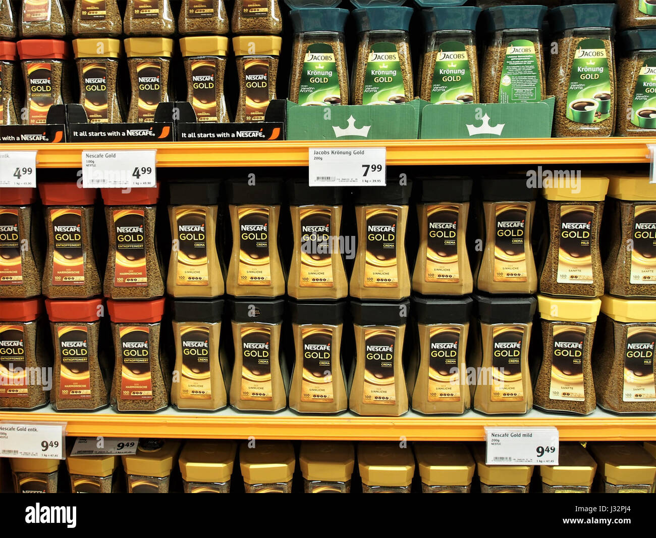 Globus Saarbrücken, instant coffee pic1 Stock Photo - Alamy