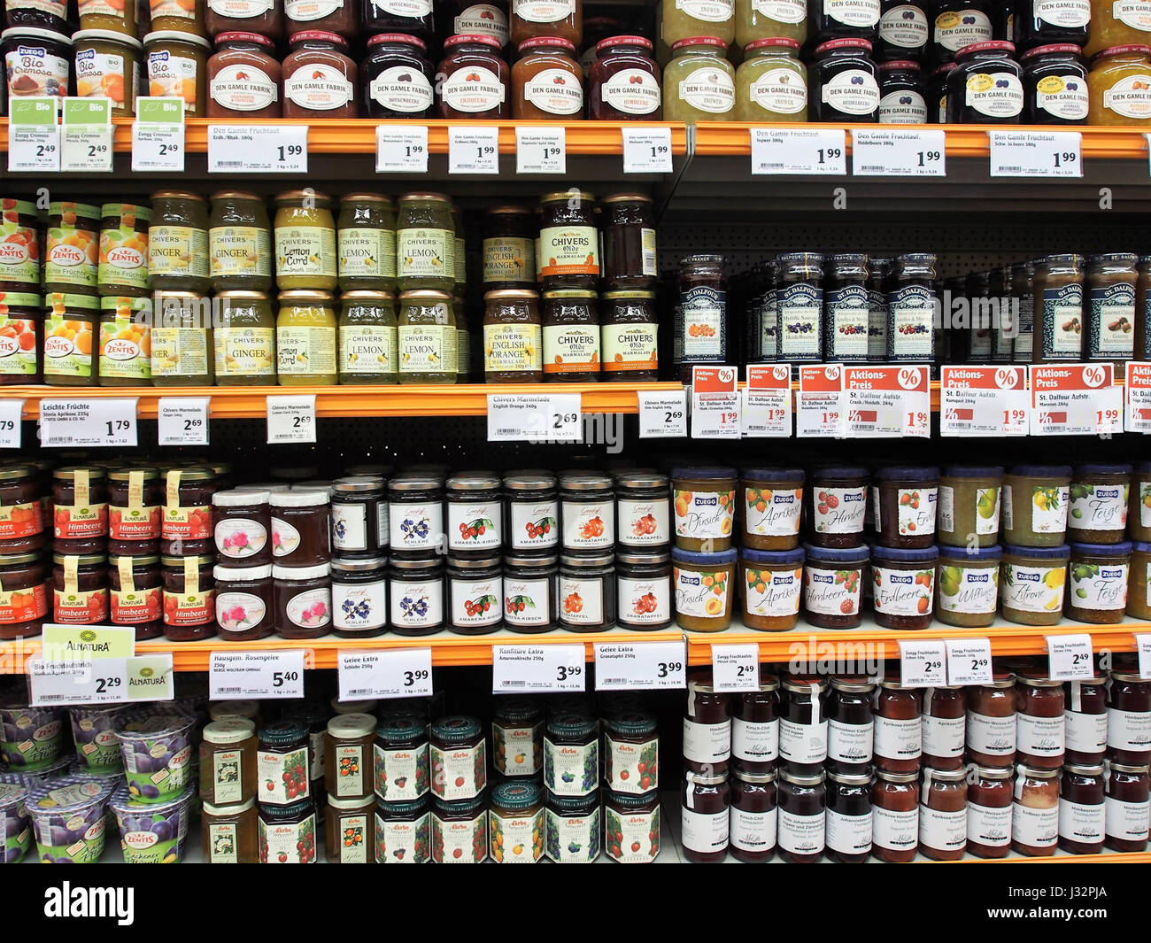This image showcases the *Globus Saarbrücken*, a retail store in ...
