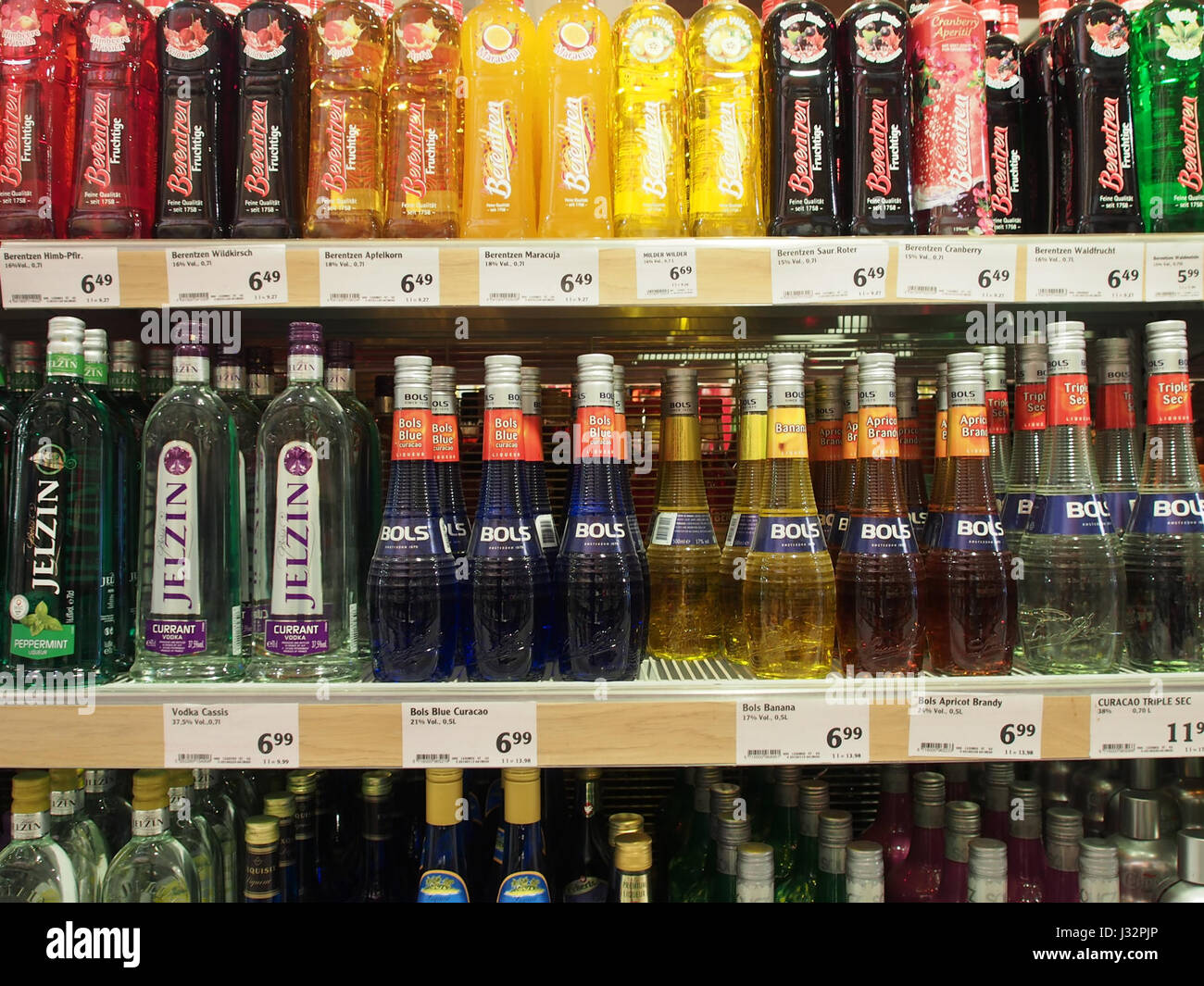 This image showcases a selection of alcoholic beverages available at ...