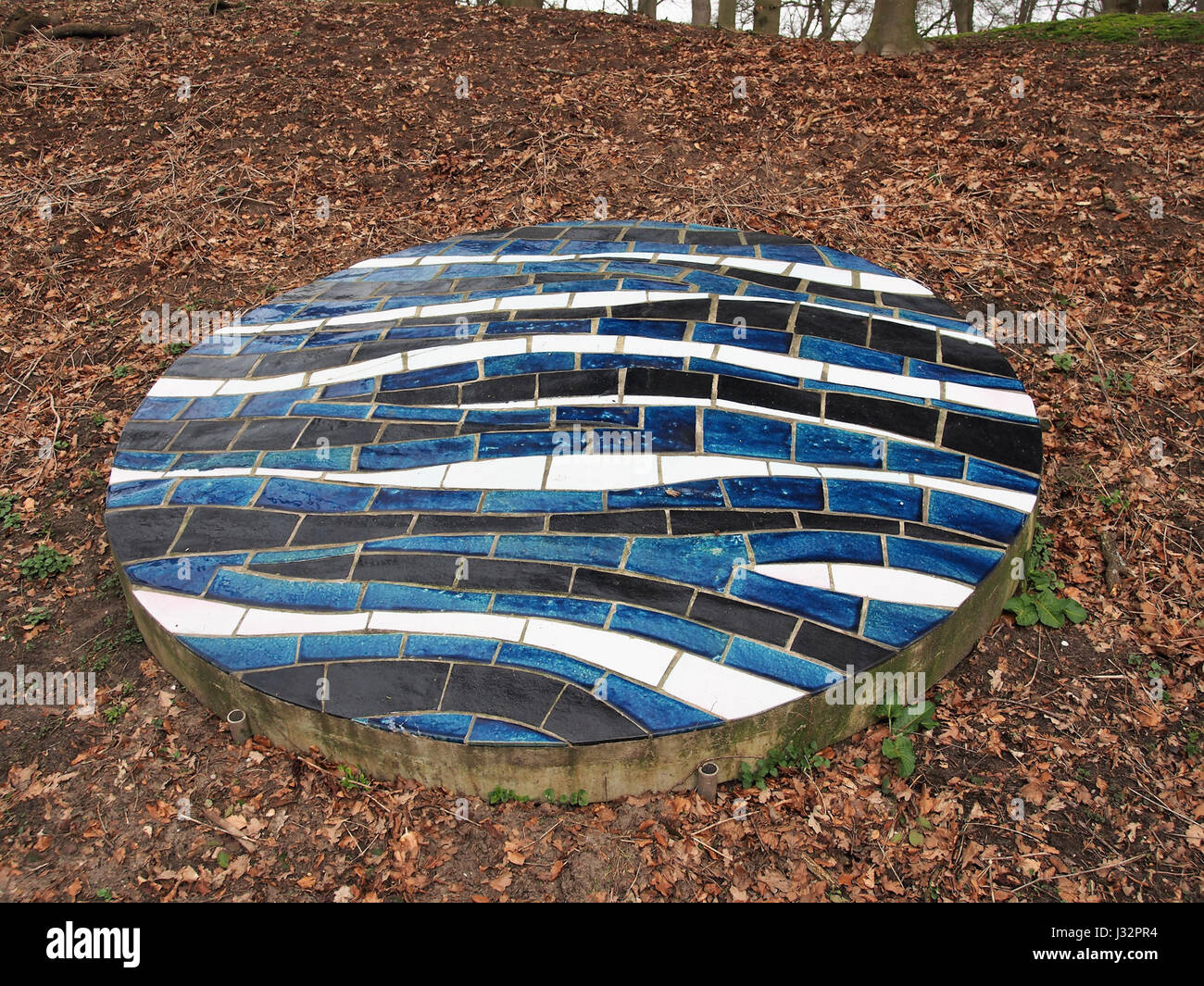 Photograph by Ger van Iersel from 1968, depicting a mosaic in a ...