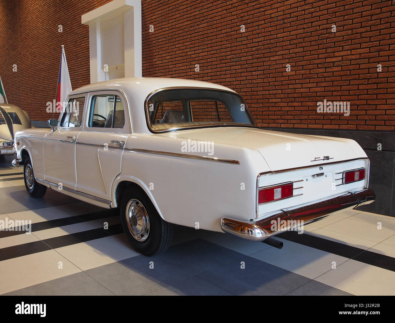 The photo captures the Shanghai SH760, a luxury sedan produced in 1986 ...