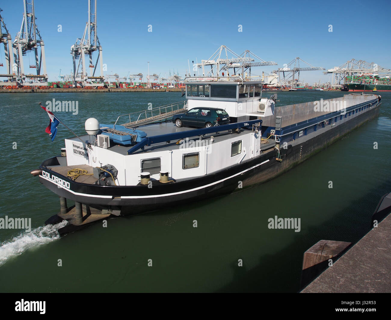 A photograph showing the cargo ship Colorado ENI 02318629 docked at the ...