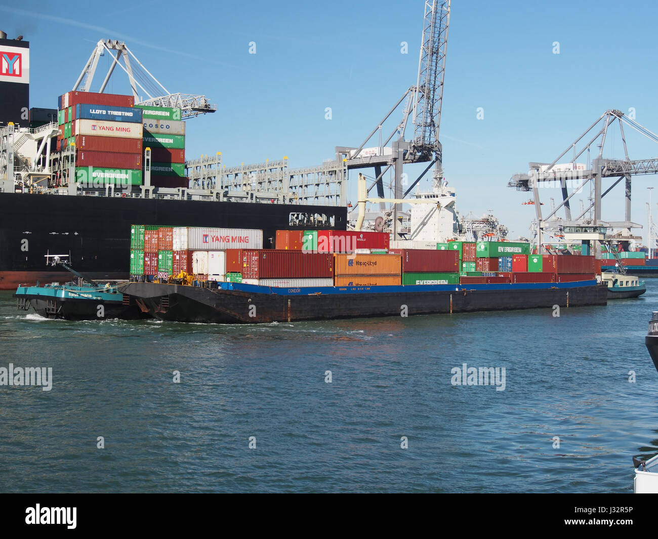The image shows two ships, Fixut Maris (2001) and Condor, identified by ...