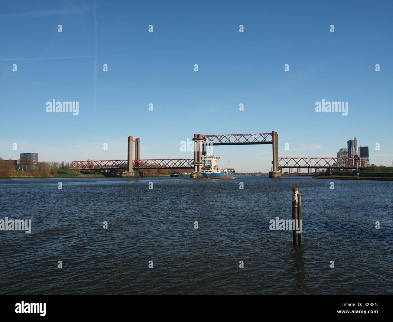 The Spijkenisserbrug is a bascule bridge in Spijkenisse, the ...