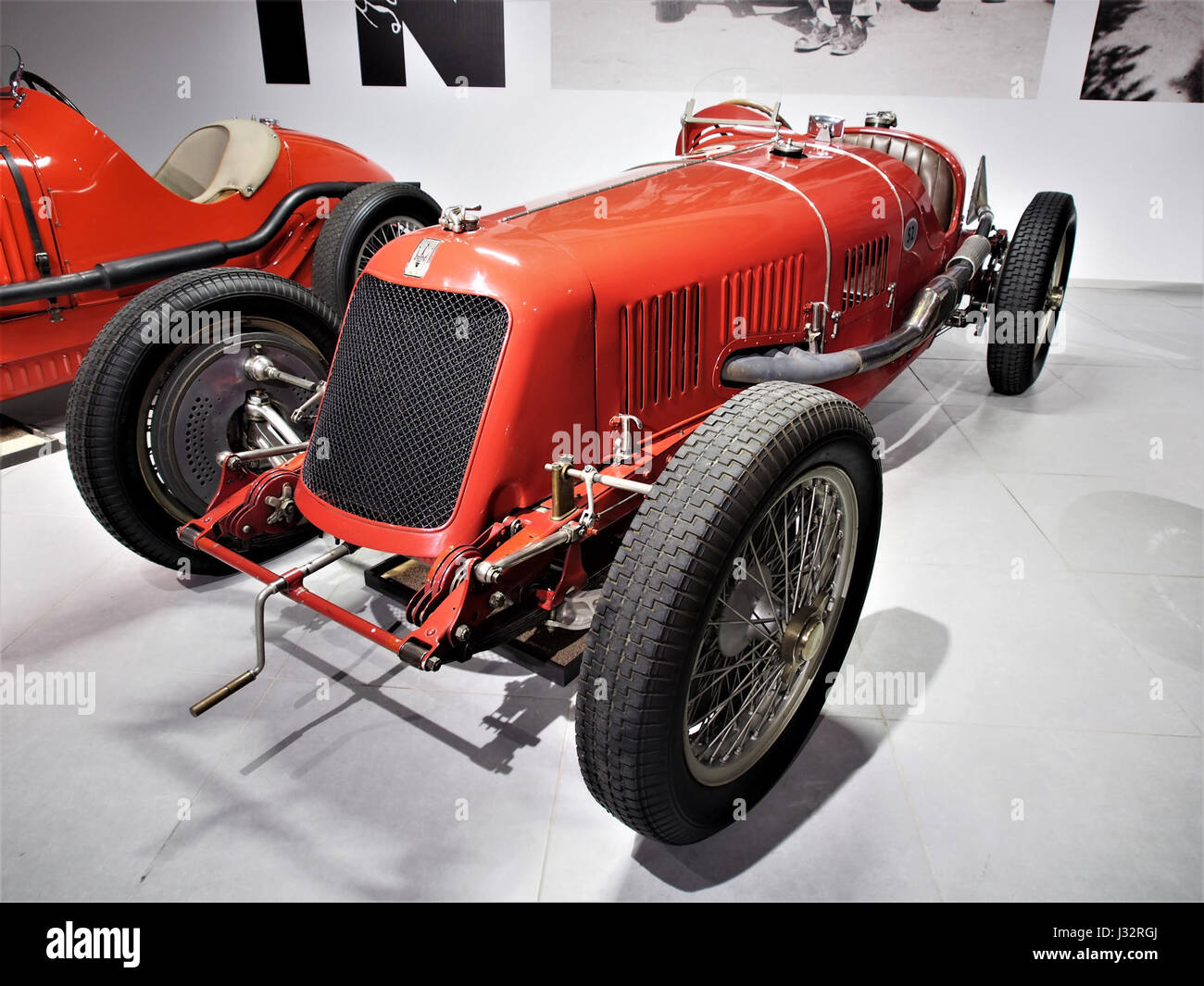 A vintage 1932 Maserati 8C 3000 P4 sports car, a rare model known for ...