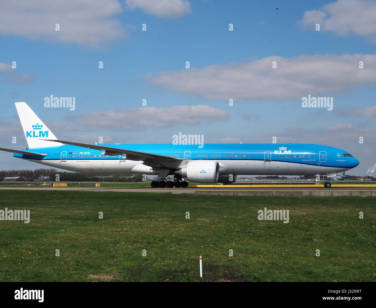 A KLM Royal Dutch Airlines Boeing 777-306(ER) aircraft is seen at ...