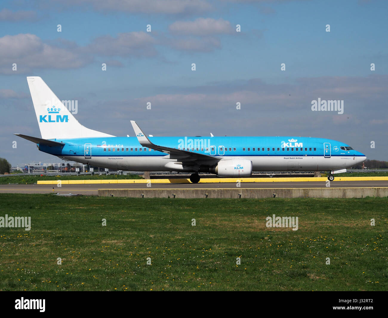 The Boeing 737-8K2(WL) PH-BCA of KLM Royal Dutch Airlines is seen at ...
