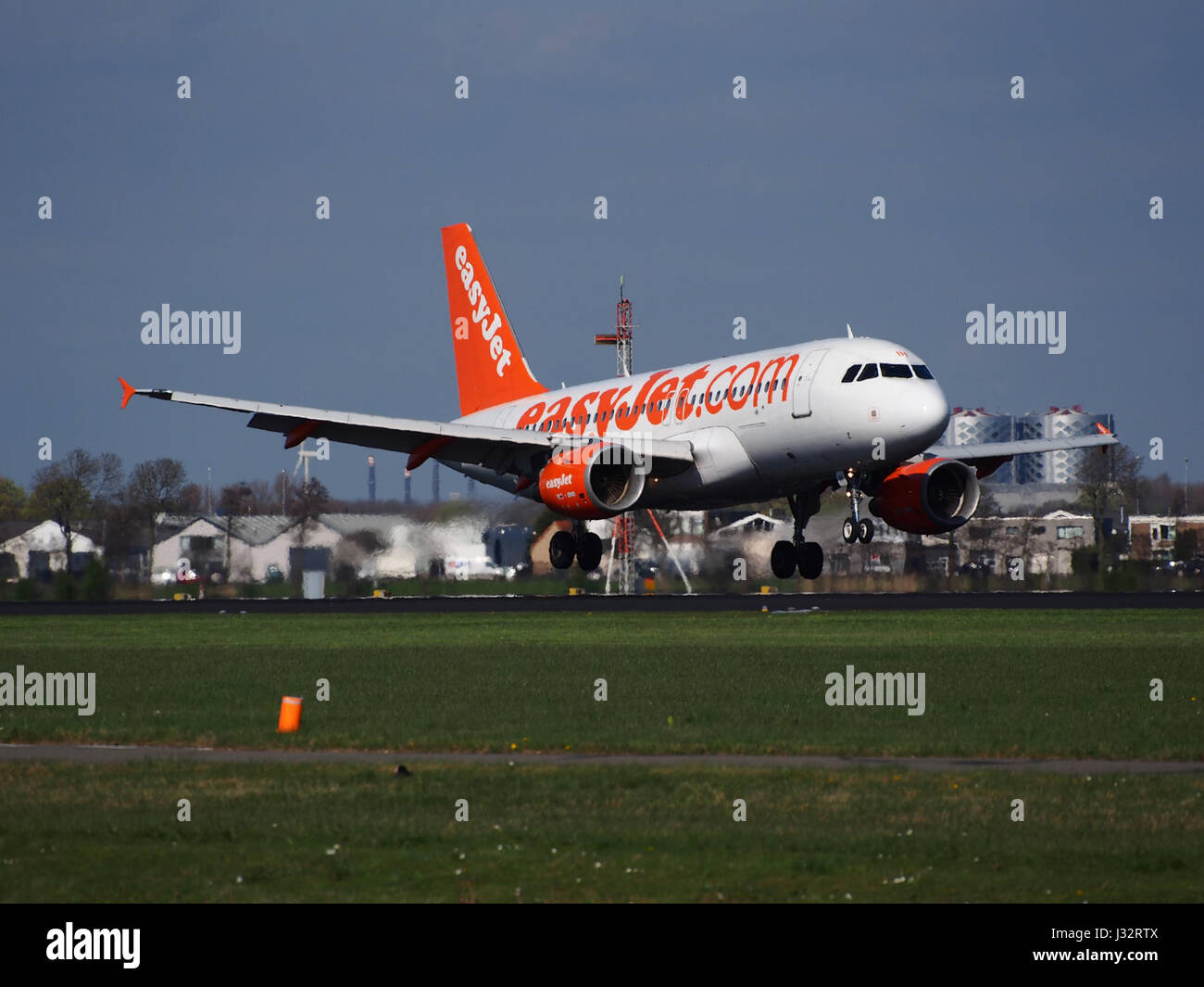 G-EZIH, an easyJet Airbus A319-111, is seen at Schiphol Airport (AMS ...