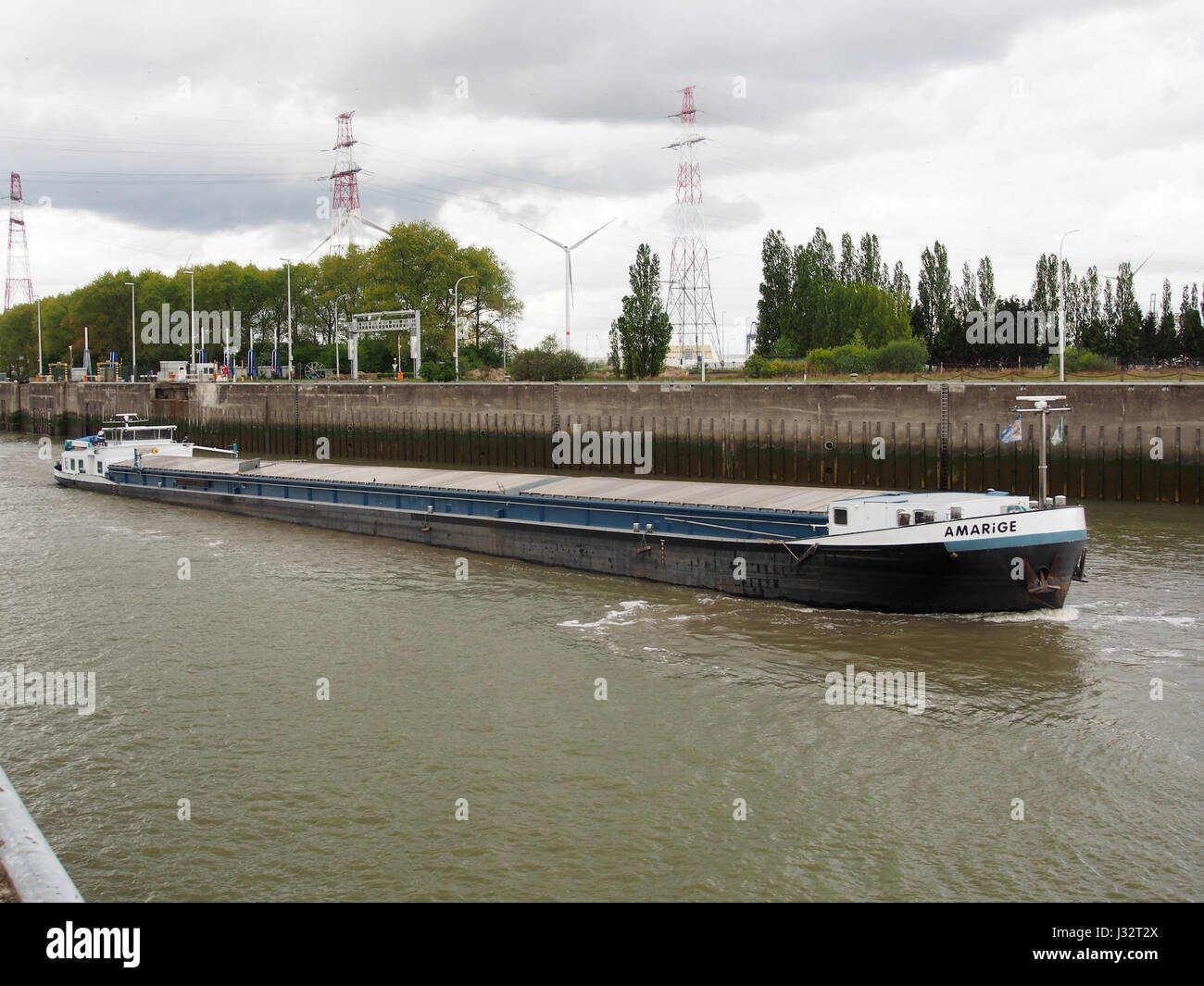 The 'Amarige' ship, built in 1989, is a freighter operating at ...