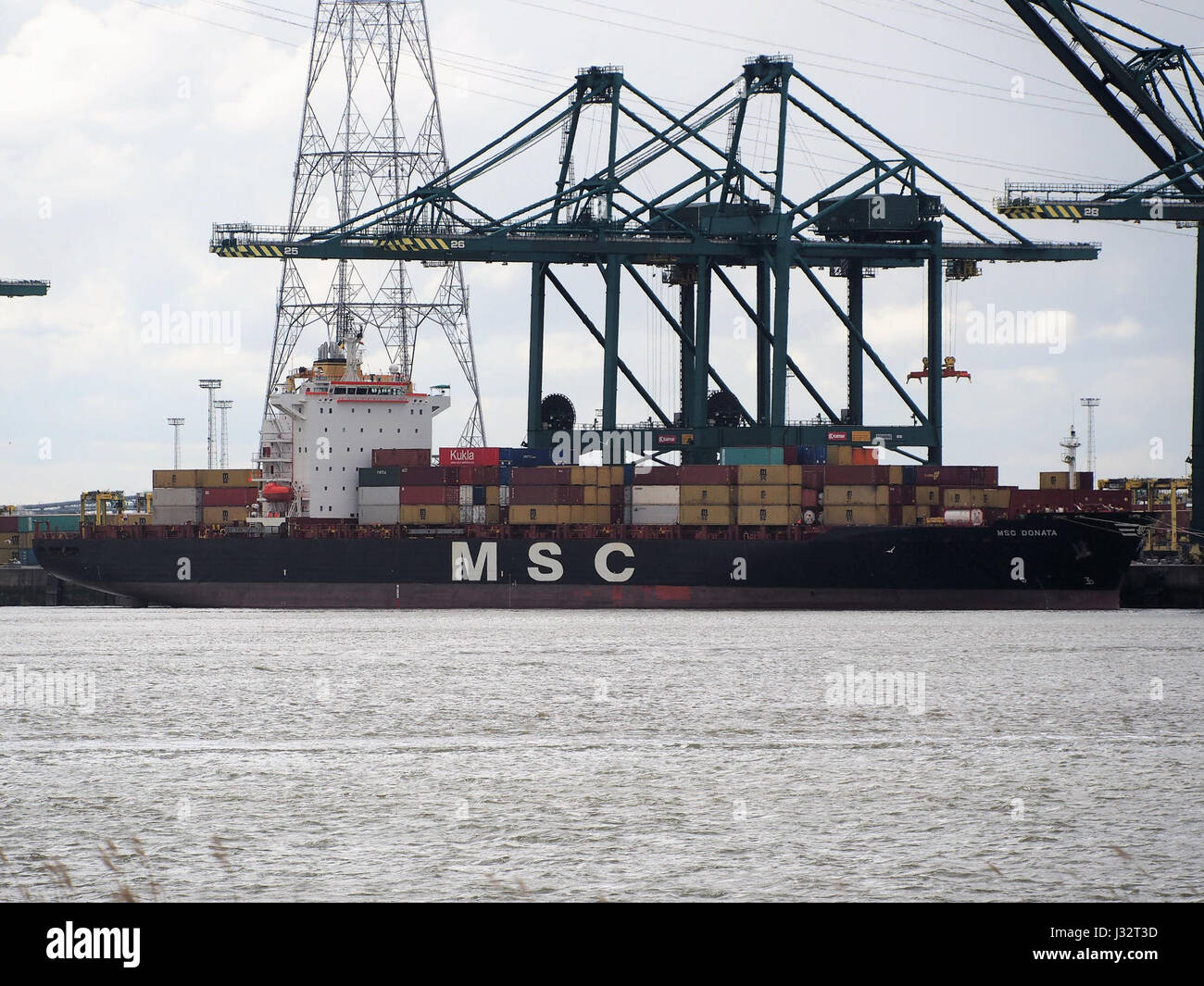 MSC Donata (ship, 2002) IMO 9237151, Port of Antwerp Stock Photo - Alamy