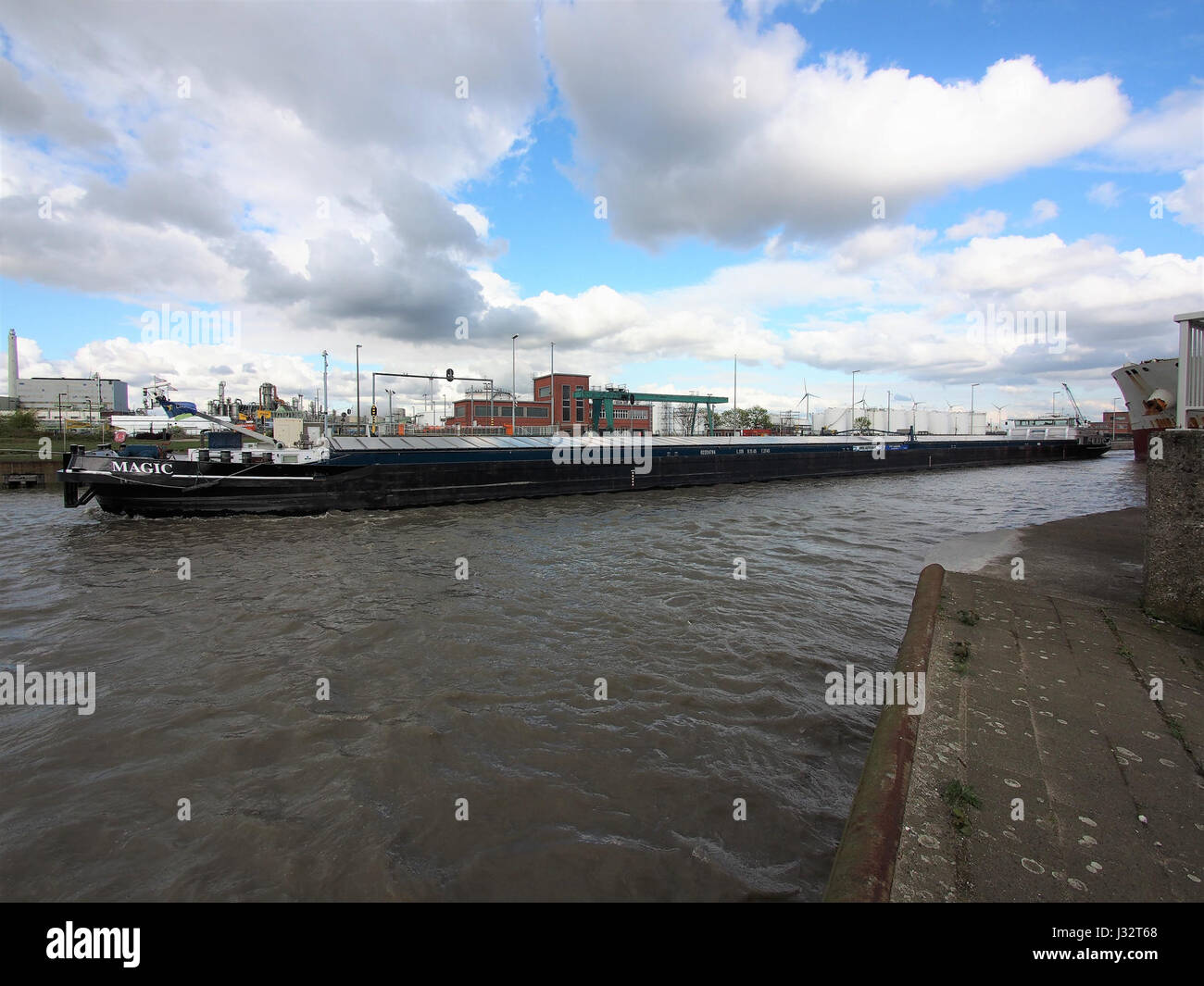 The ship 'Magic,' built in 2001, is shown docked at Boudewijnsluis in ...