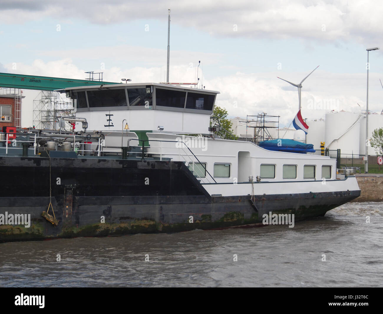 The photo captures the Deja ship, built in 2004, docked at ...