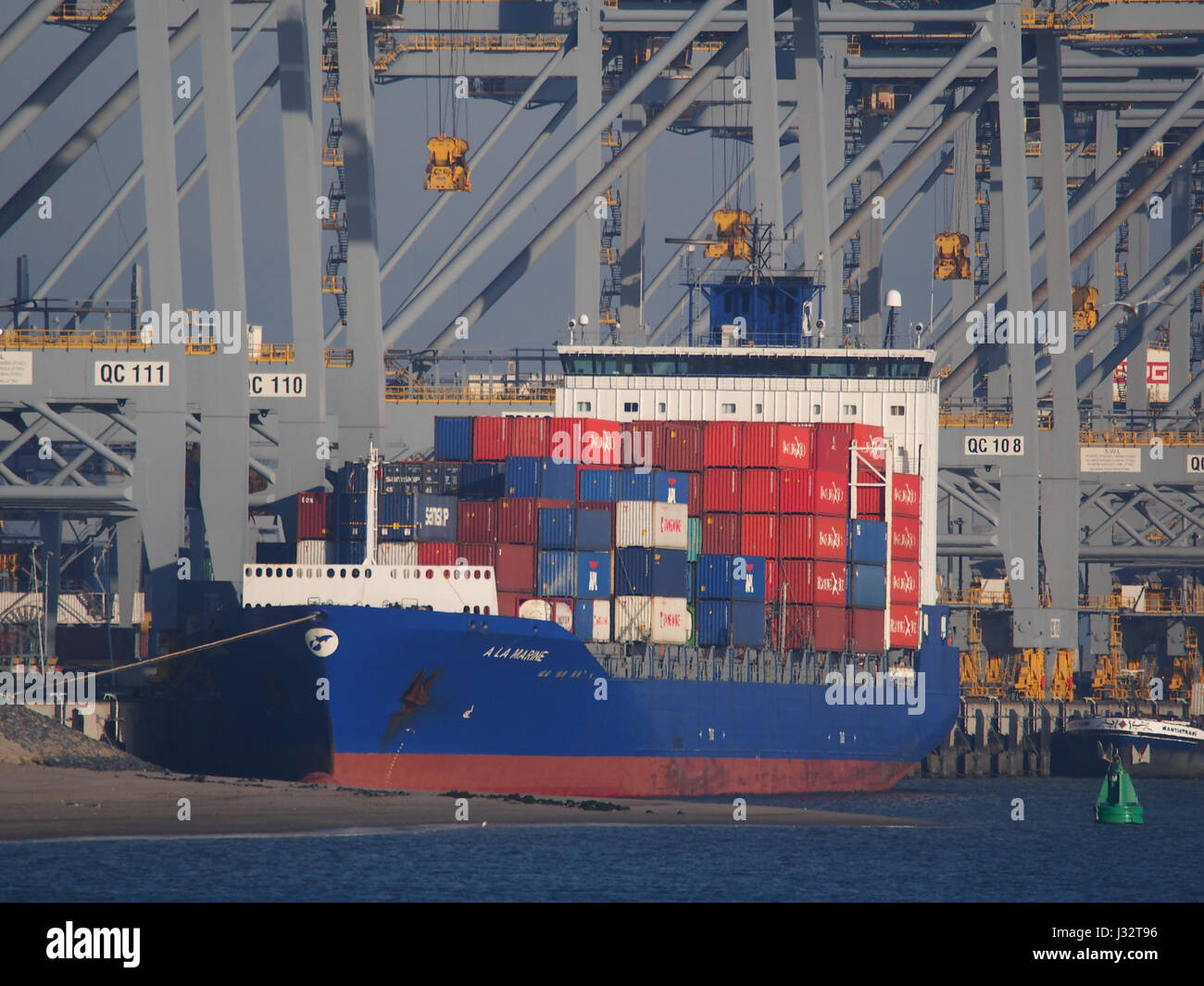 This image shows the ship 'A LA MARINE' at the Port of Rotterdam in ...