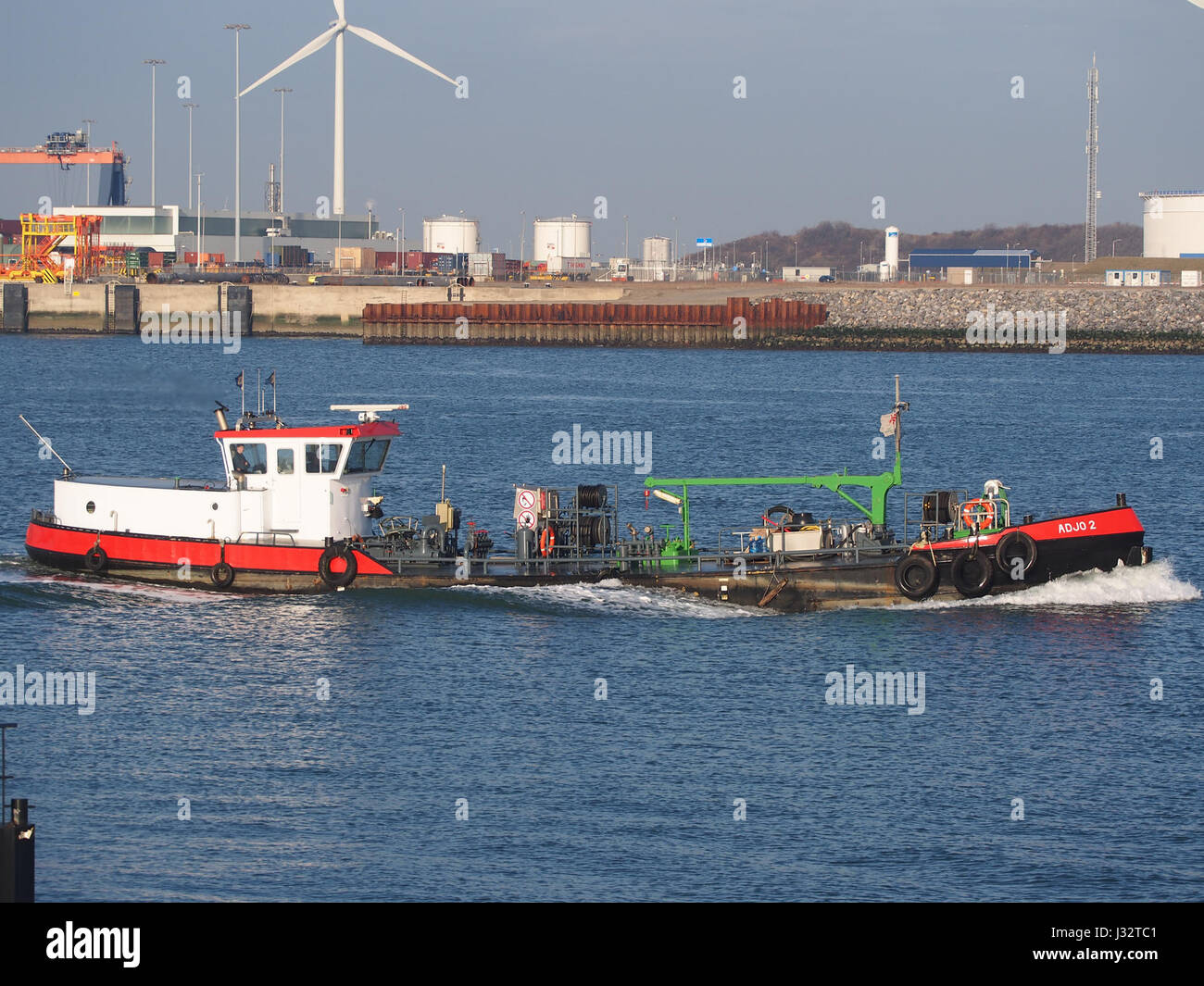 The 'Adjo 2' is a ship built in 1958, identified by the European Number ...