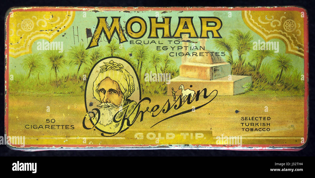 Mohar 50 cigarettes tin Stock Photo - Alamy