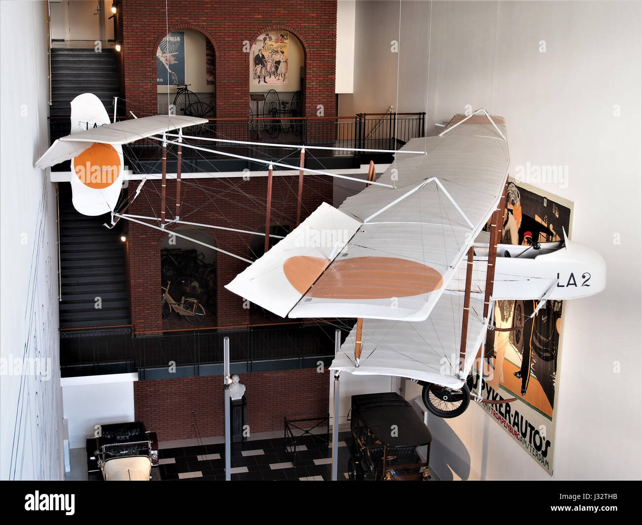 A photograph of the Farman HF20 replica LA-2 aircraft, showcasing its ...