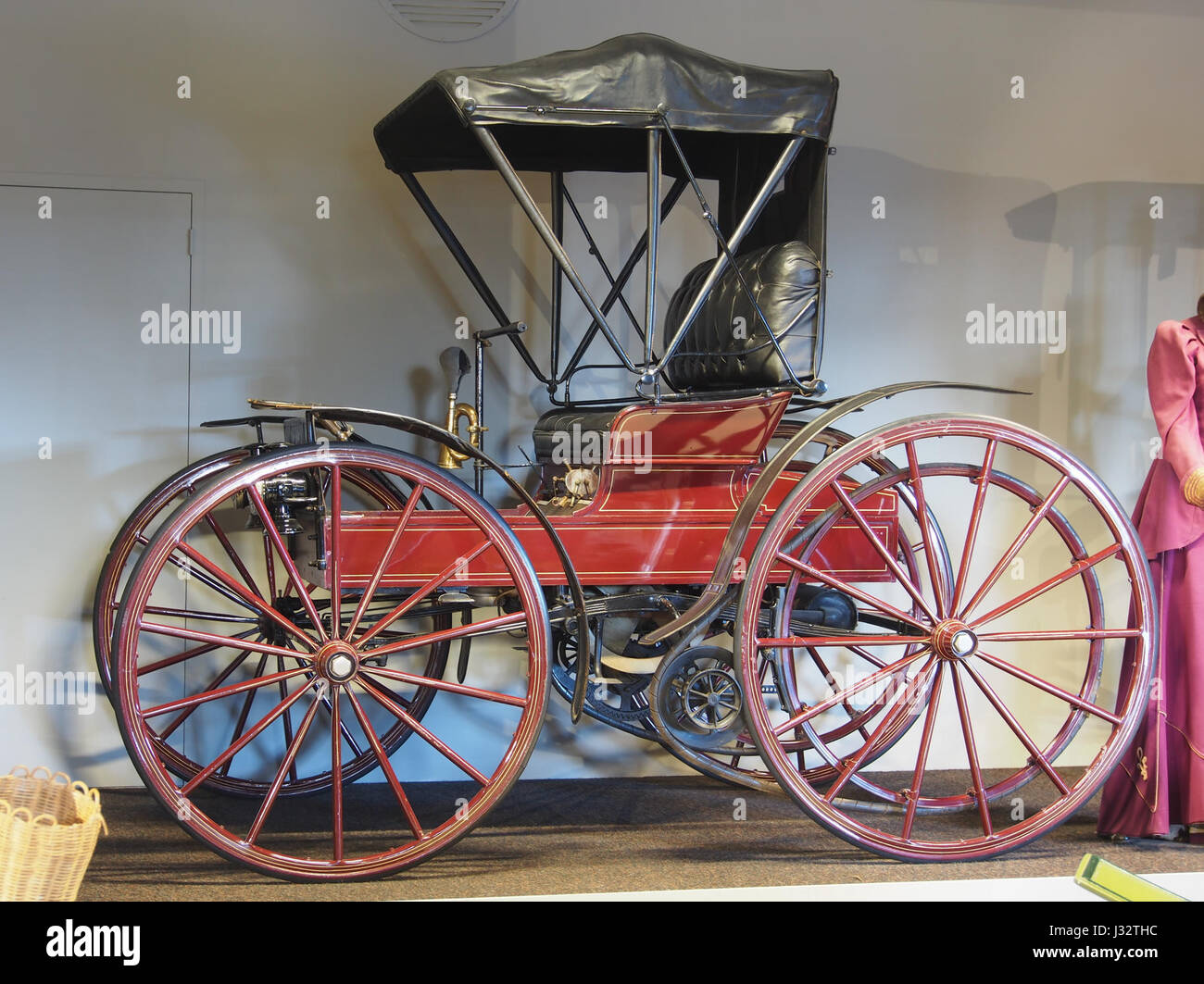 This 1902 Holsman Runabout Highwheeler photograph shows one of the ...