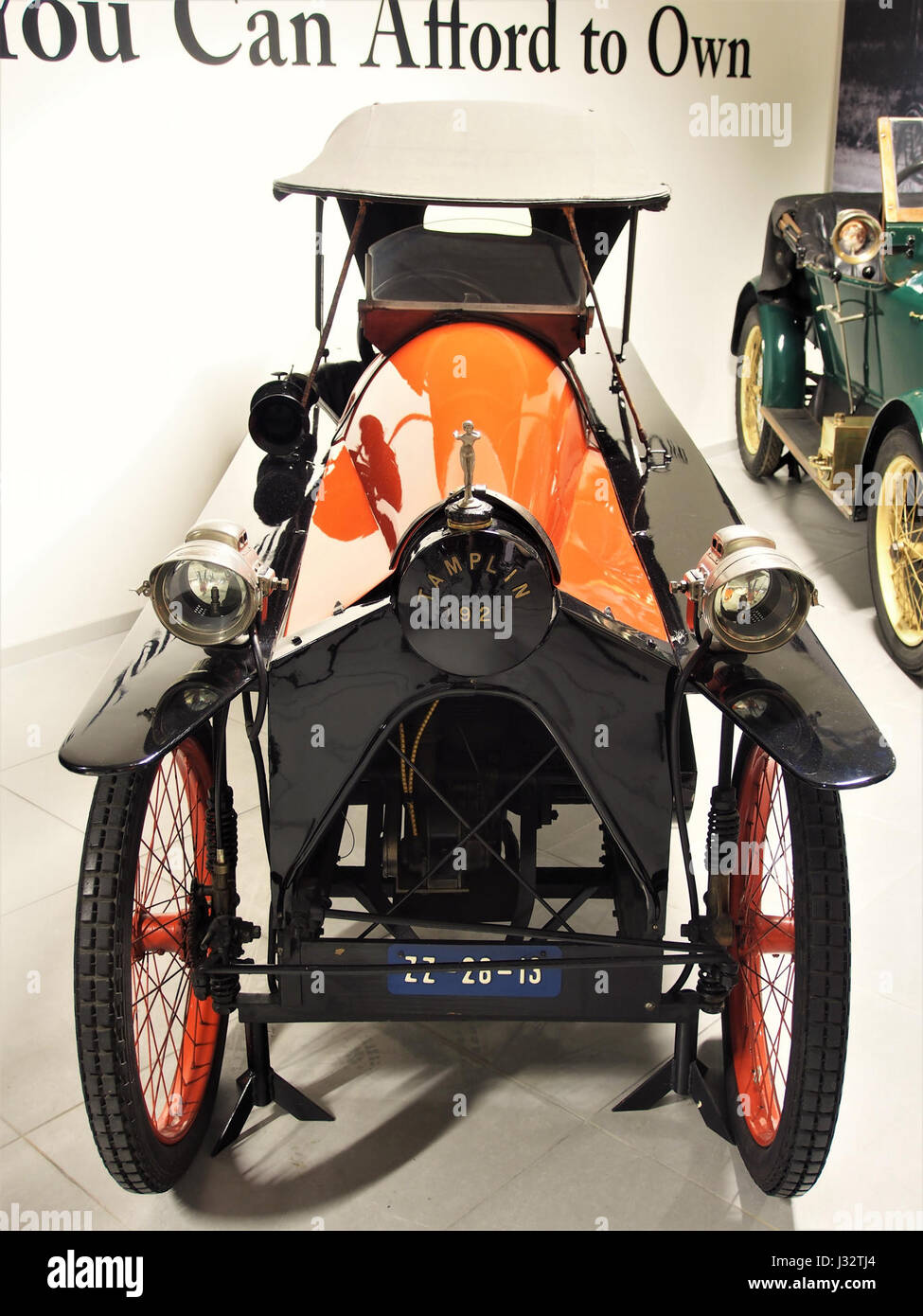 A historical photograph of a 1921 Tamplin Cycle-Car, showcasing the ...