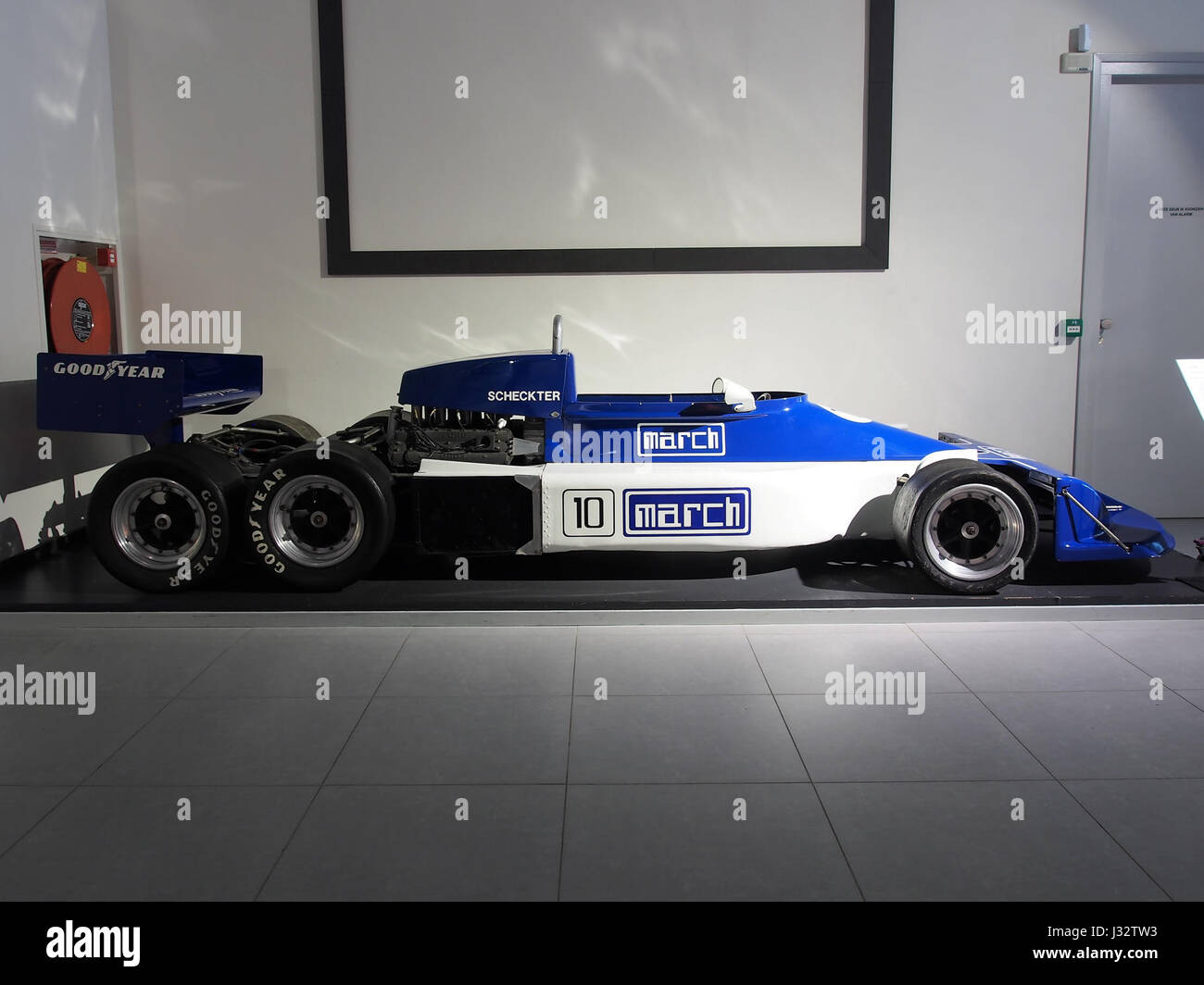 A photograph from March 24, 1976, capturing a Formula 1 race. The image ...