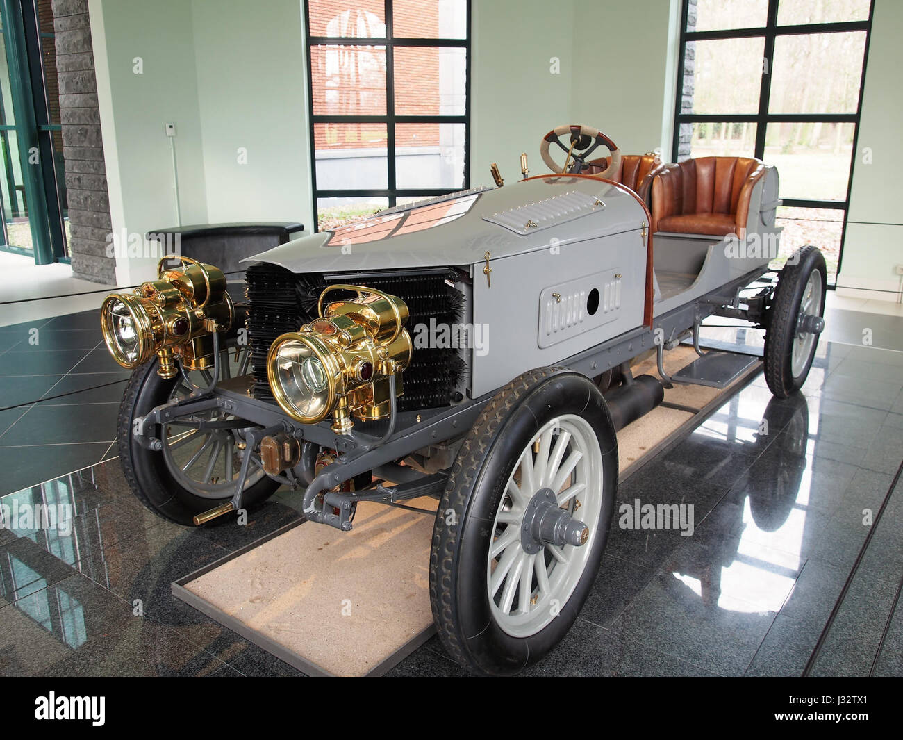 The 1903 Spyker 60HP Four Wheel Drive Racing Car is an early example of ...