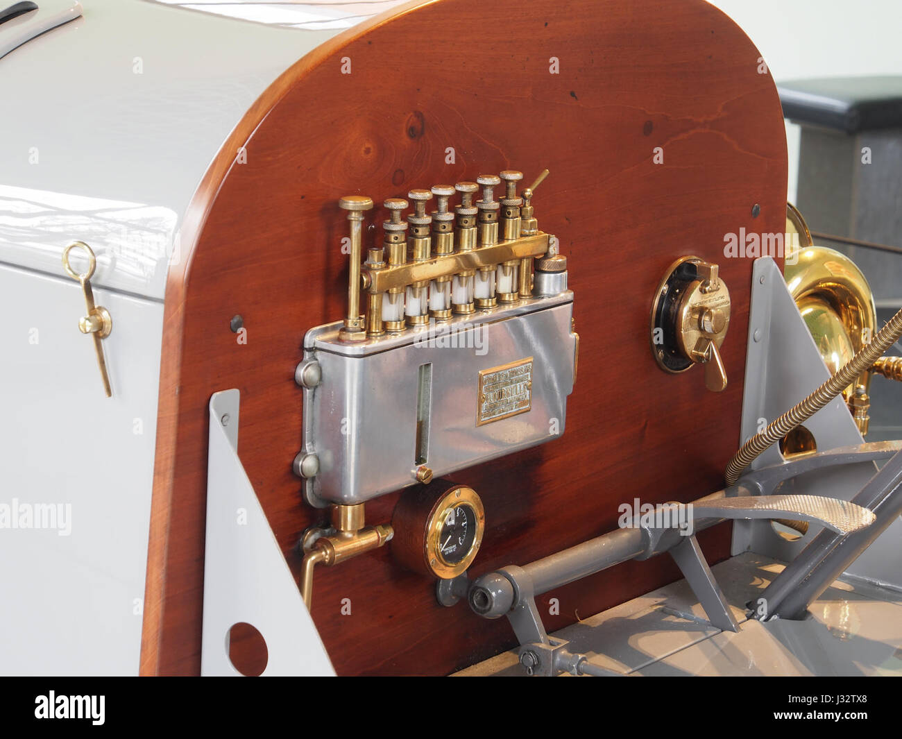 This image captures the 1903 Spyker 60HP Four Wheel Drive racing car ...