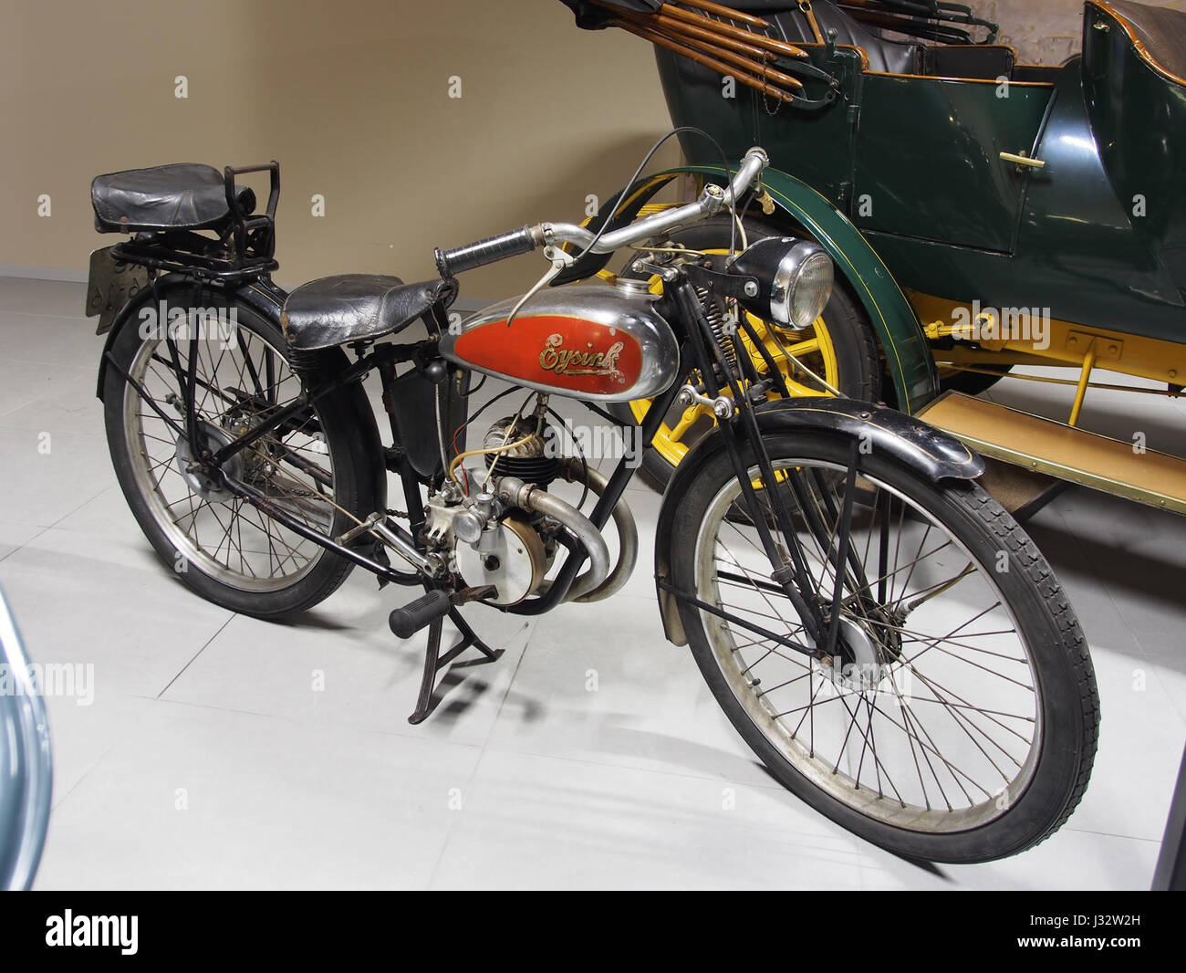 The Eysink motorcycle, a vintage motorbike, was produced in the early ...