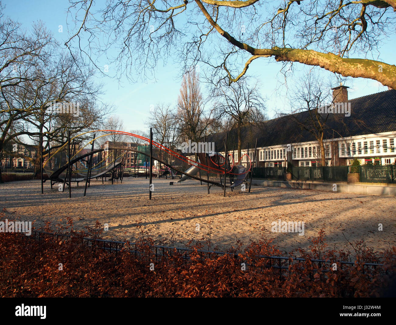 The Oosterpark, located in Amsterdam, Netherlands, features a ...