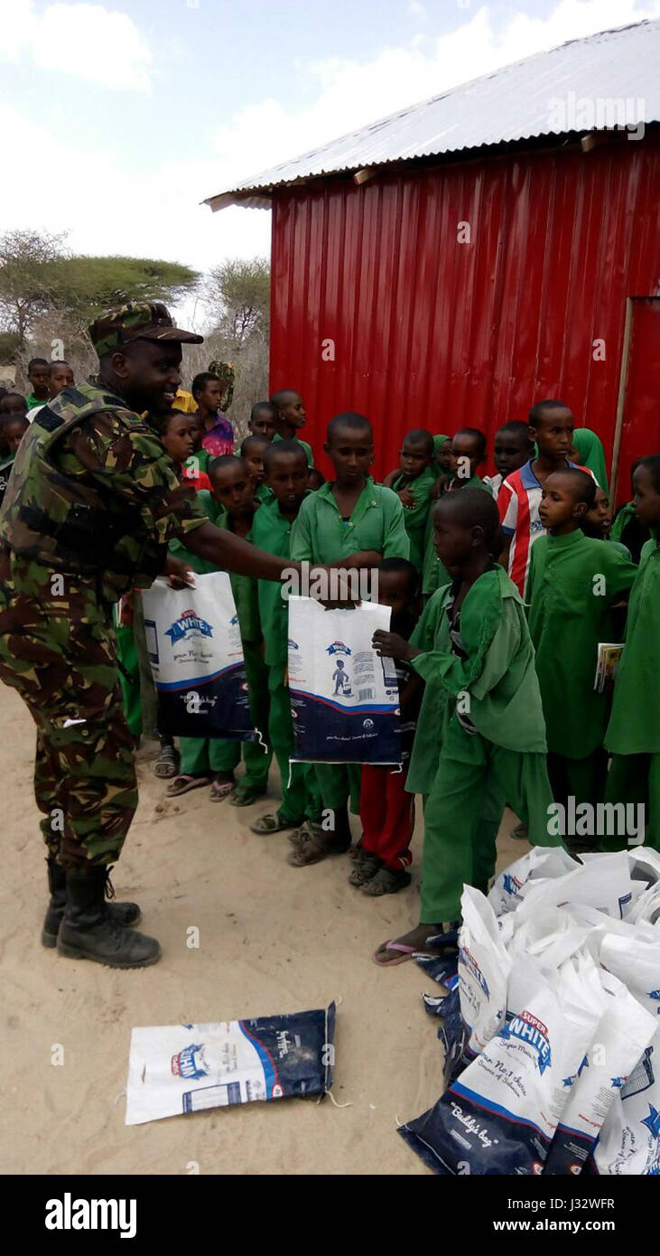 AMISOM KDF officers during a three-day medical camp for residents of ...