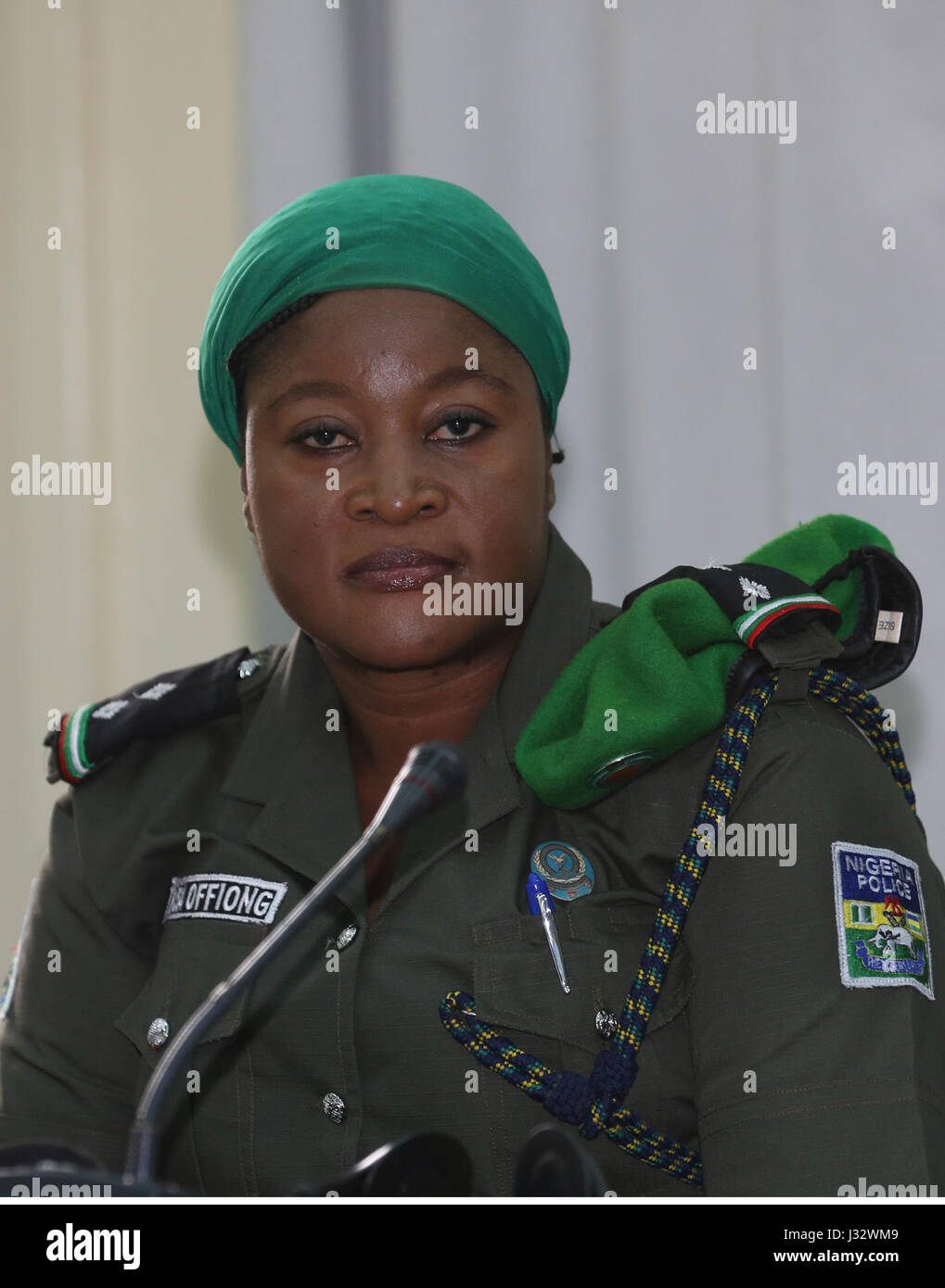 A police officer with the African Union Mission in Somalia (AMISOM ...