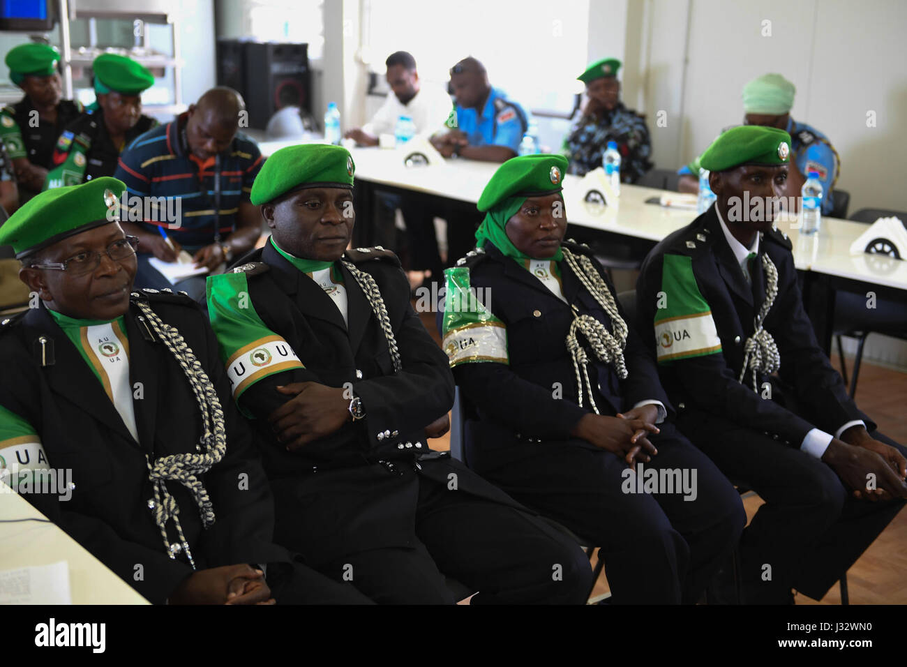 Ugandan police officers who completed their tour with the African Union ...