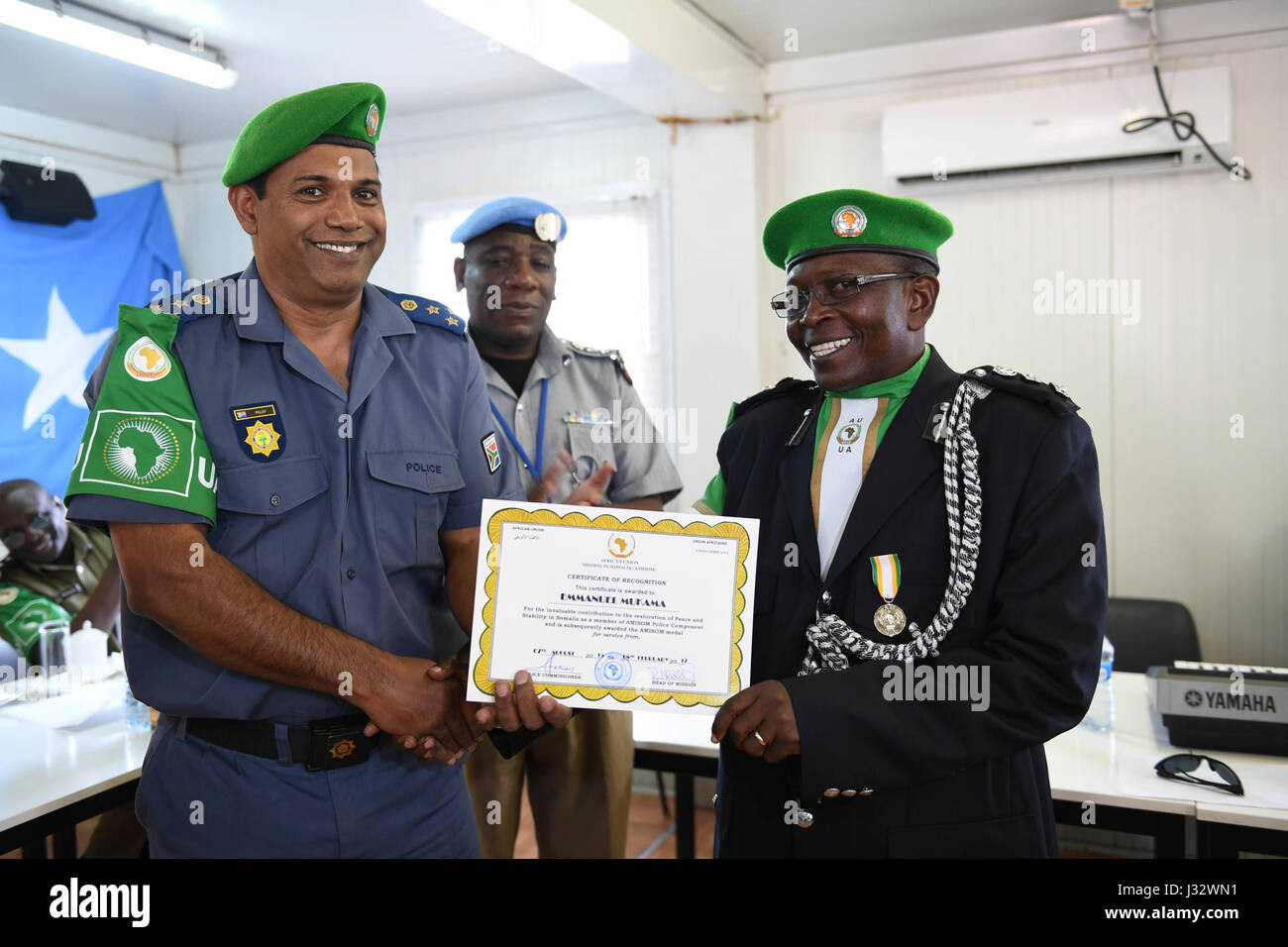 The African Union Mission in Somalia (AMISOM) Police Commissioner Anand ...